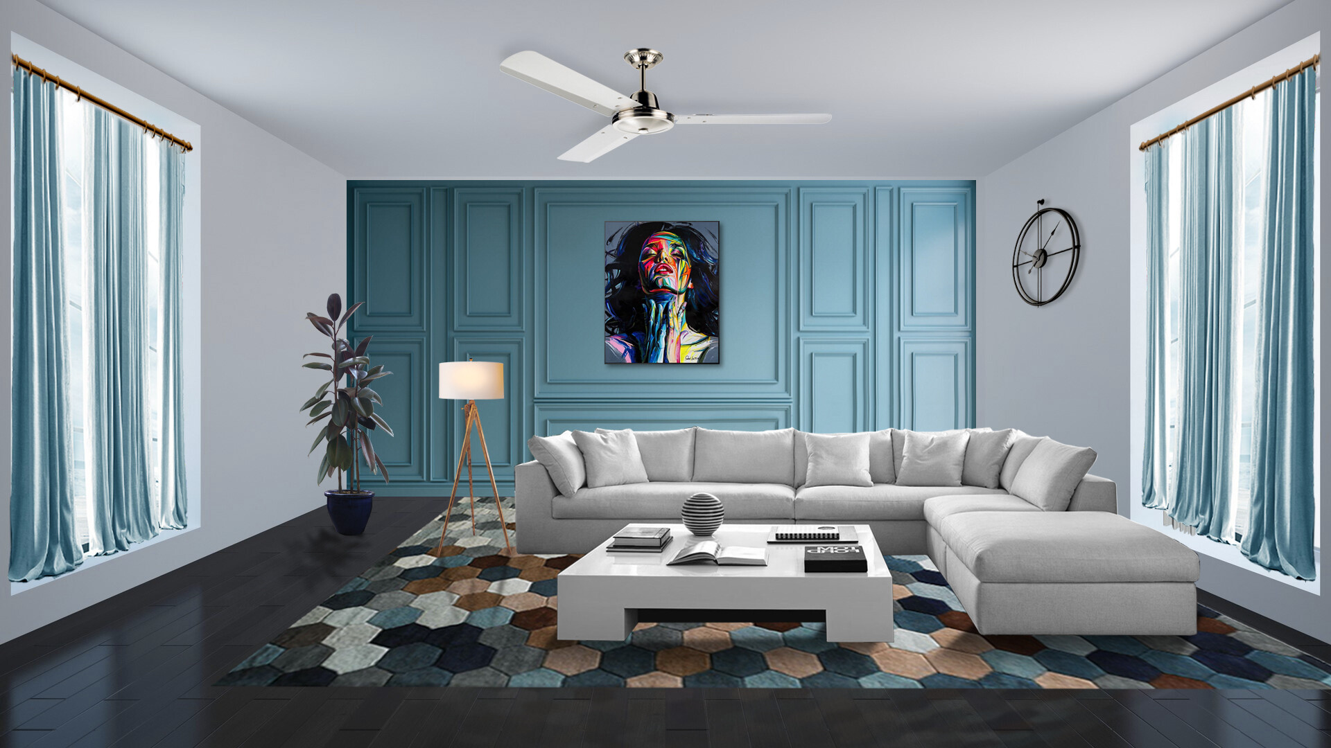 ArtStation - Virtual Staging of Living Room