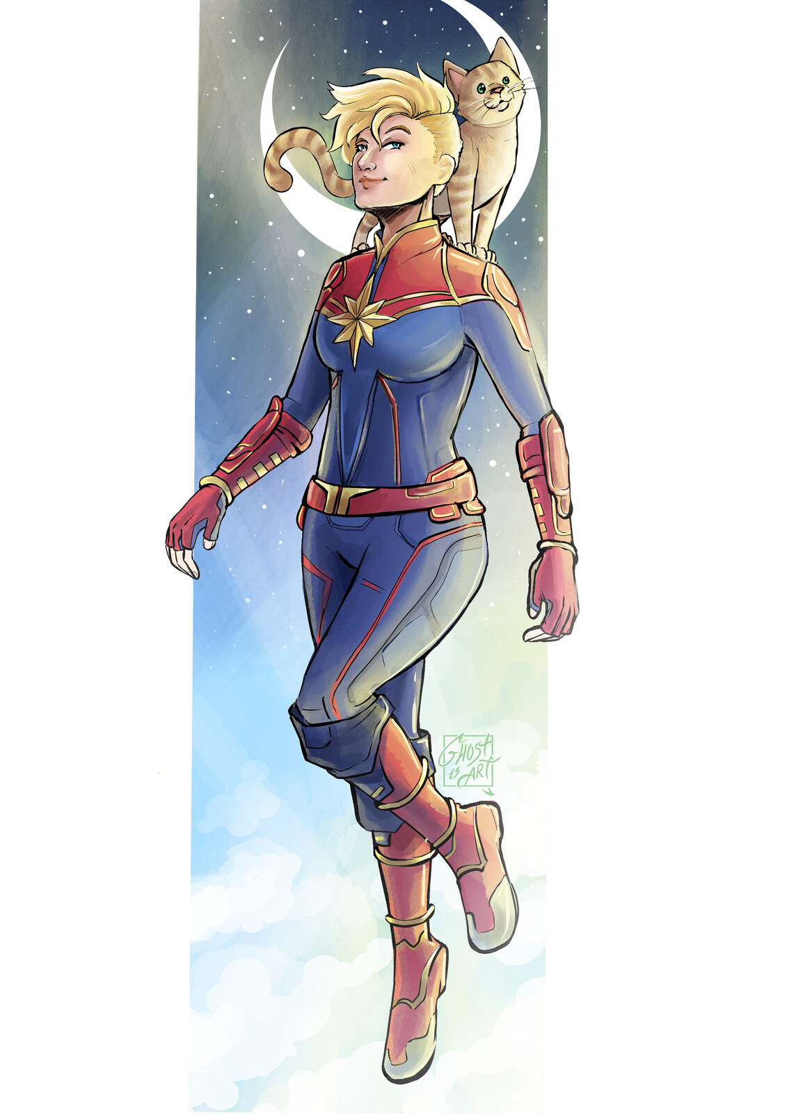 GHOSTisART - Best duo of Marvel: Captain marvel and chewie (or goose?)