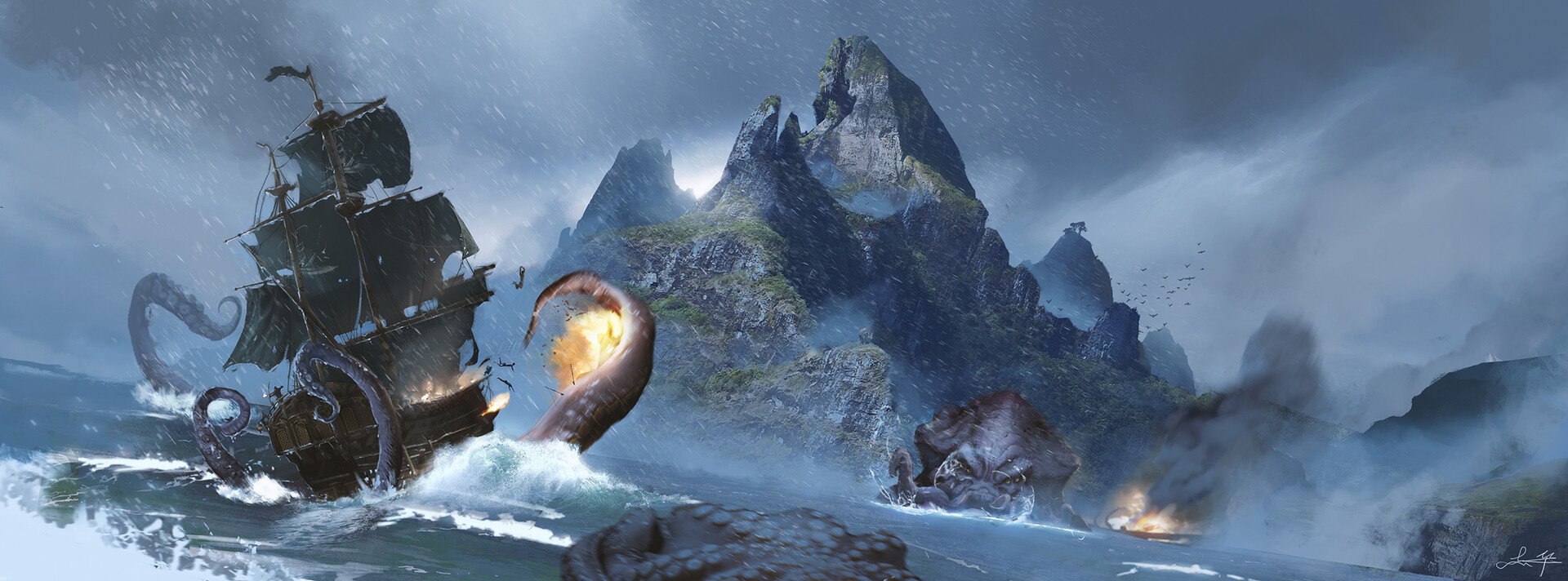 ArtStation - Pirates and Cthulhu