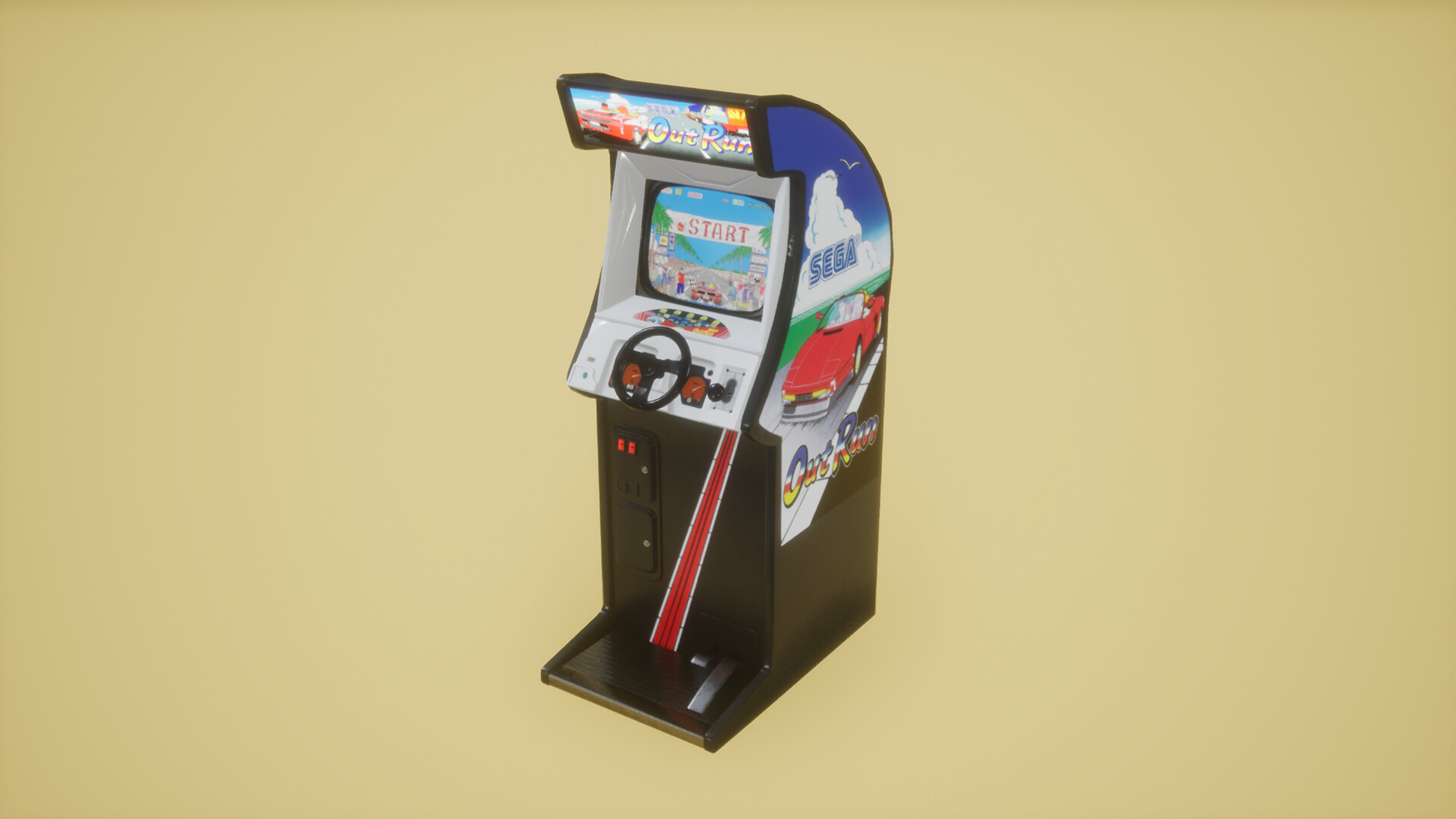 ArtStation - Outrun Arcade Cabinet