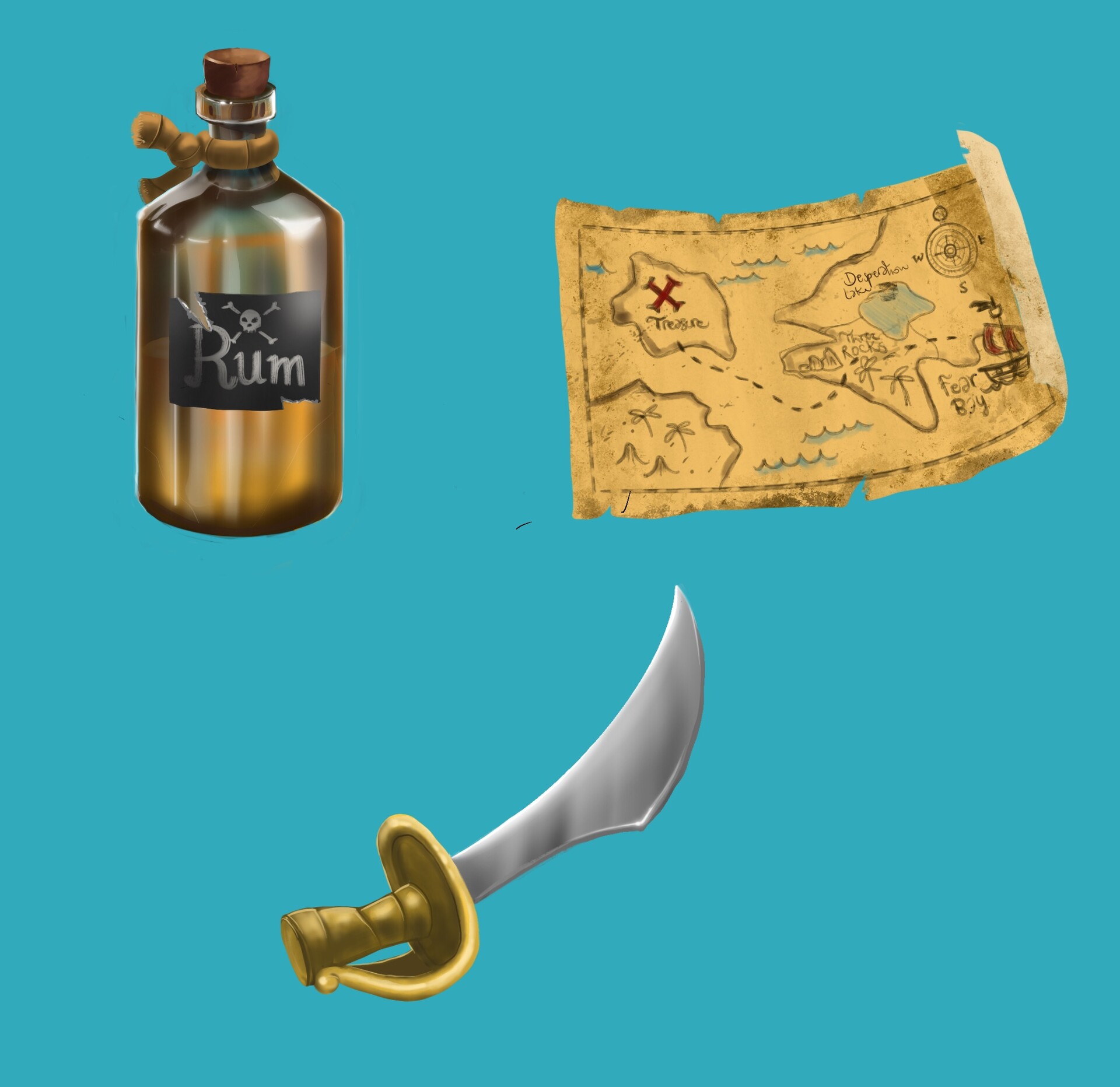 ArtStation - Pirates elements