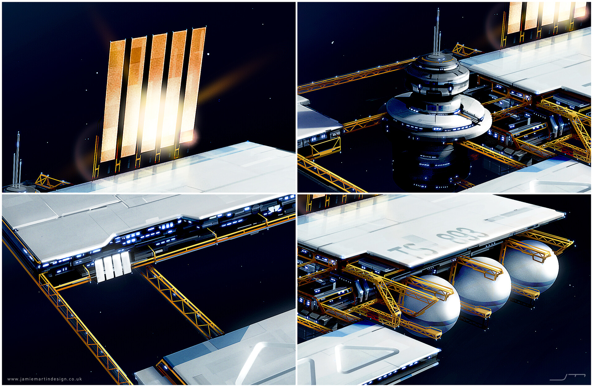 Jamie Martin - Space Station - exterior concepts