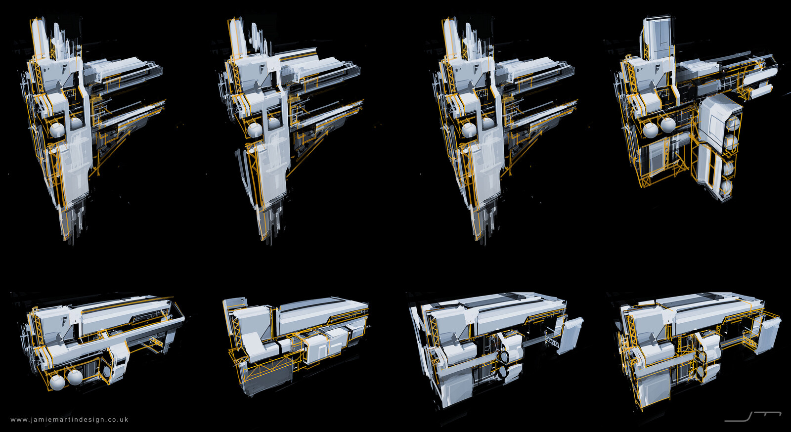 Jamie Martin - Space Station - exterior concepts