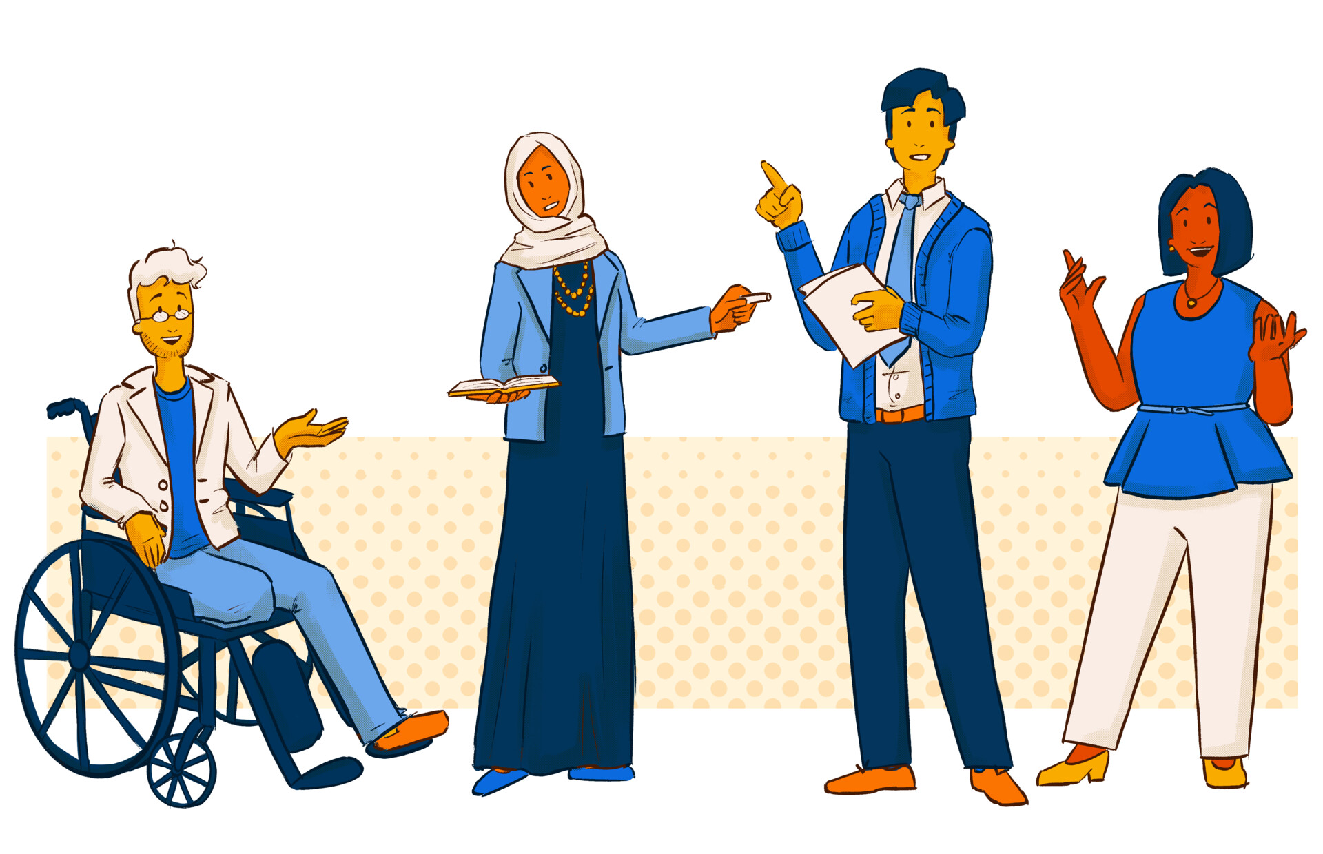 Amy Cooper - College Illustrations- Students, Teachers, Musicians and More