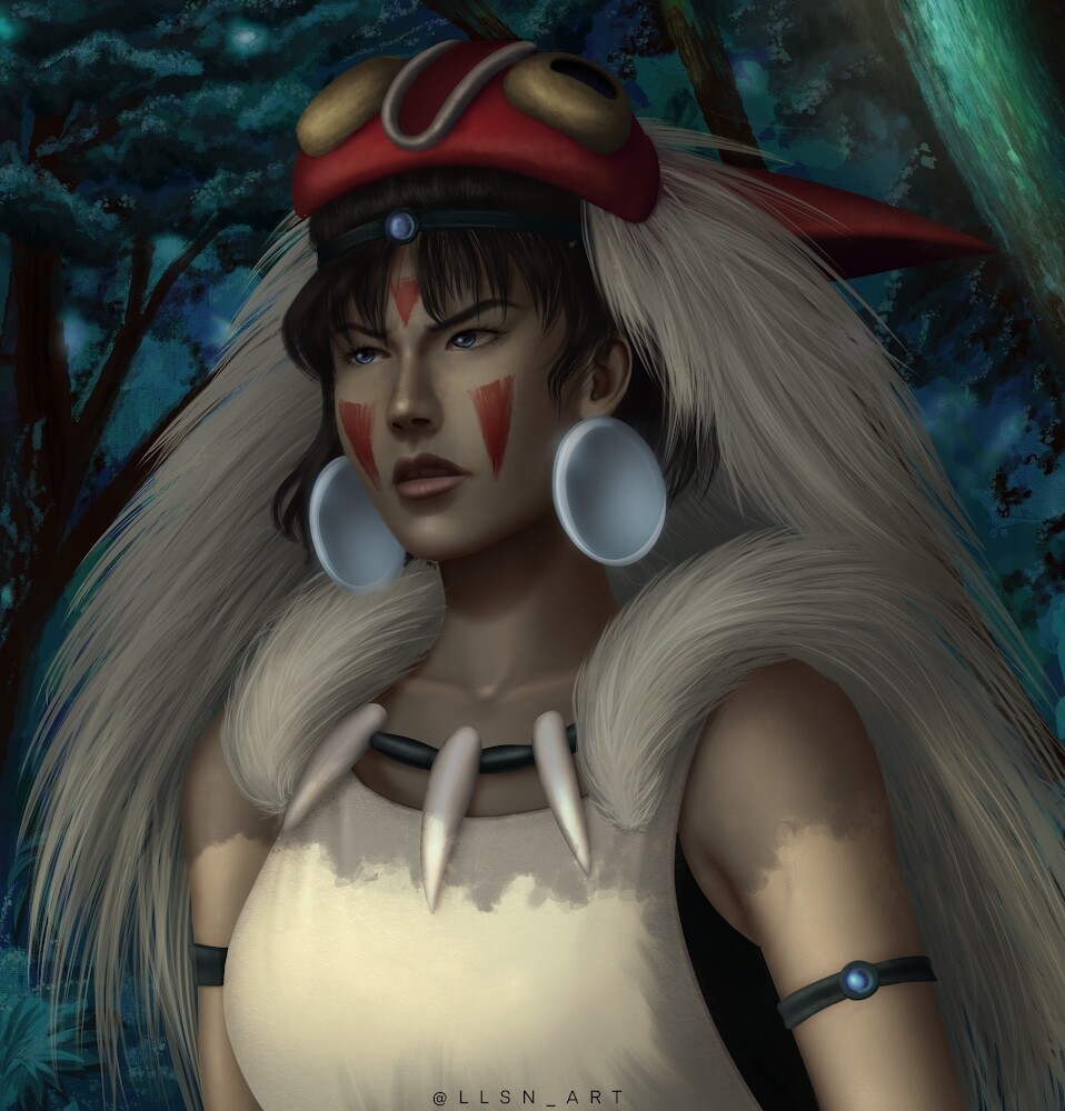 ArtStation - Princess Mononoke
