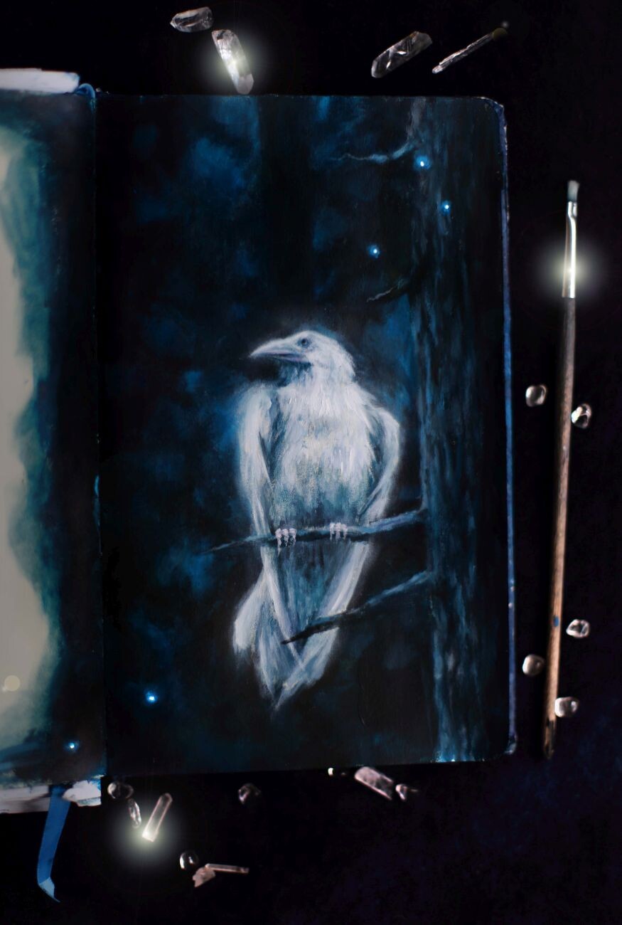 Aelin Laer - Otherworldly Birds sketch