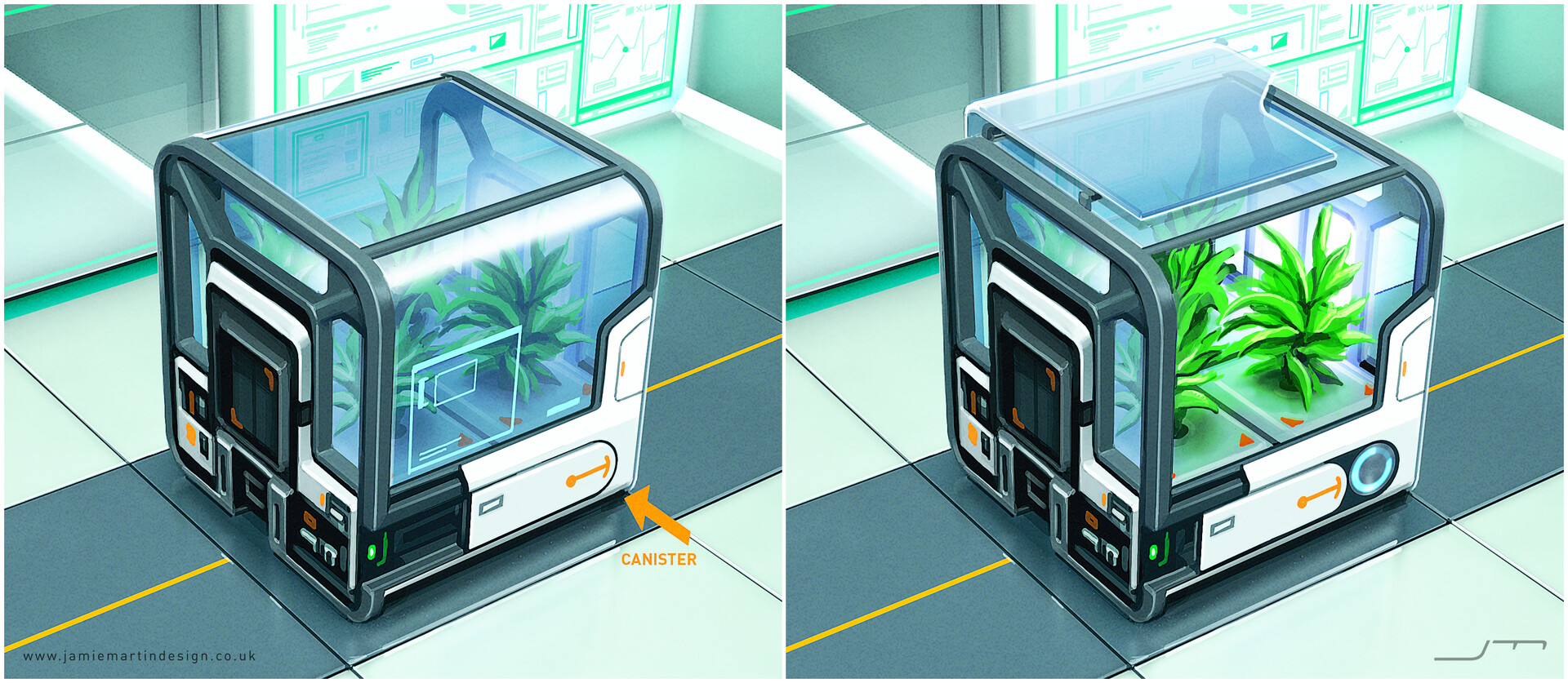 ArtStation - Space Station: Hydroponics-Module - concept art