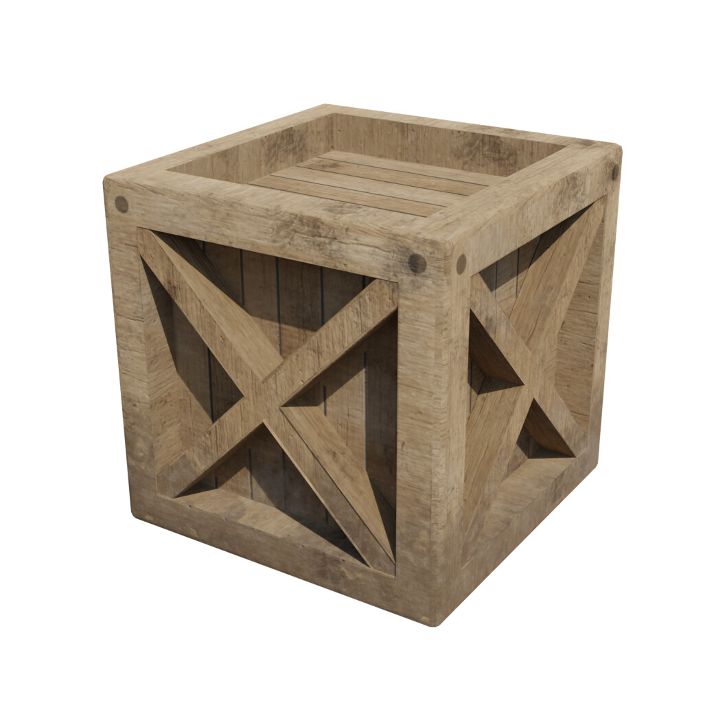 ArtStation - wooden crate