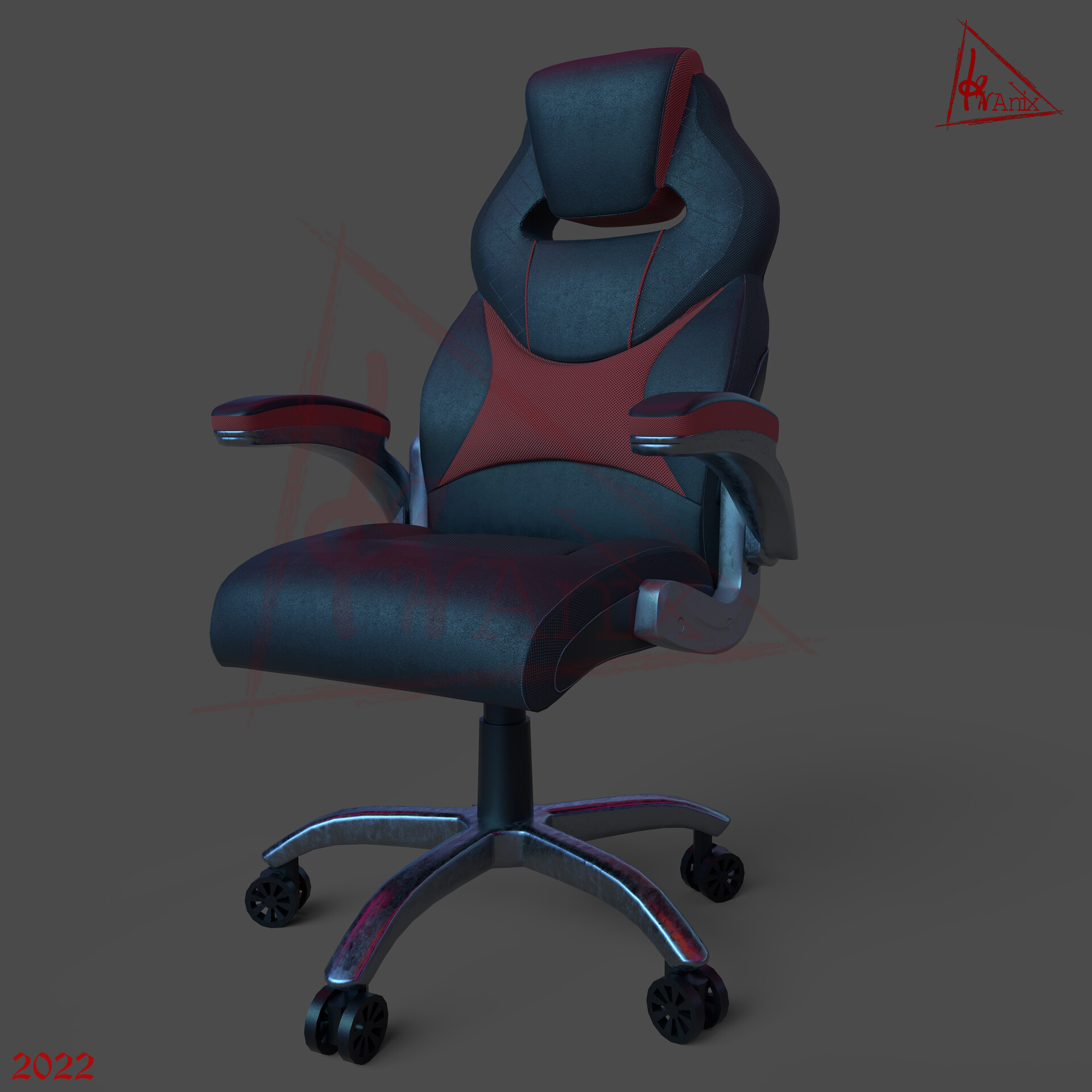 ArtStation - Gaming Chair In Maya Modelling,Texturing in Substance ...