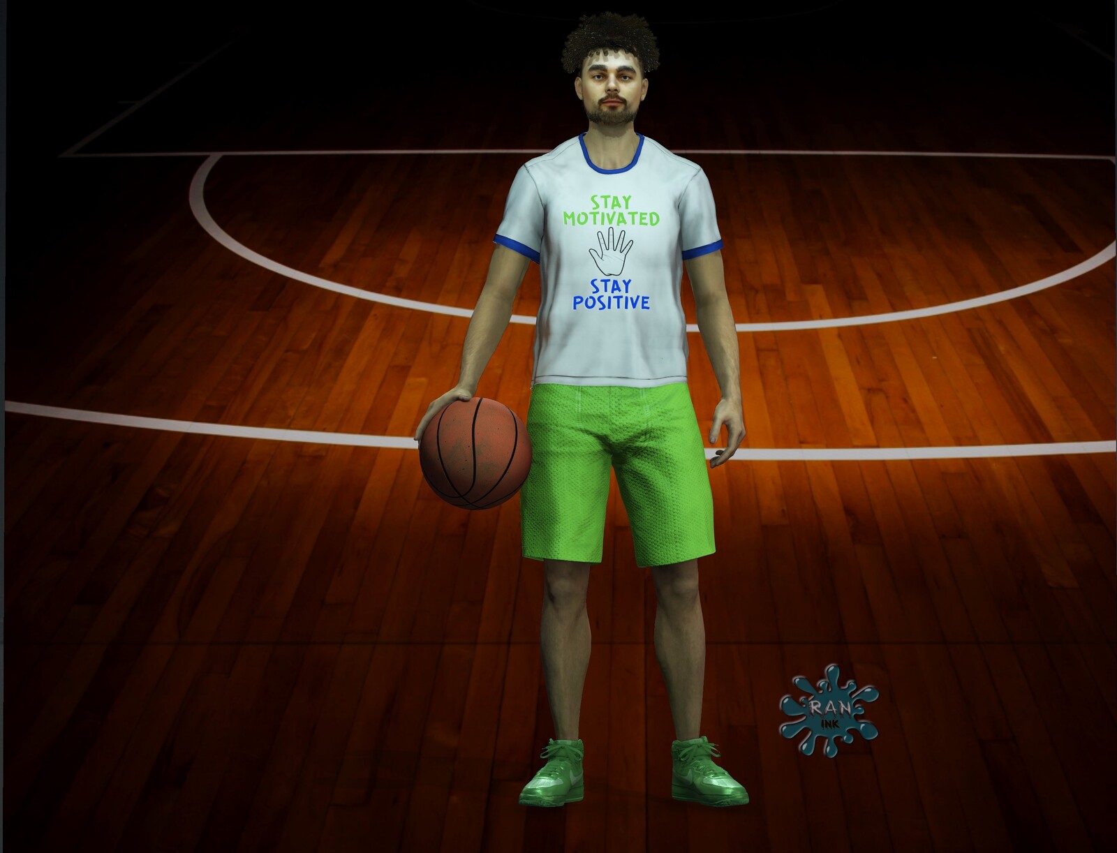 RAN Ink - Fan Art: Basketball Star Superstar D'Vontay Friga