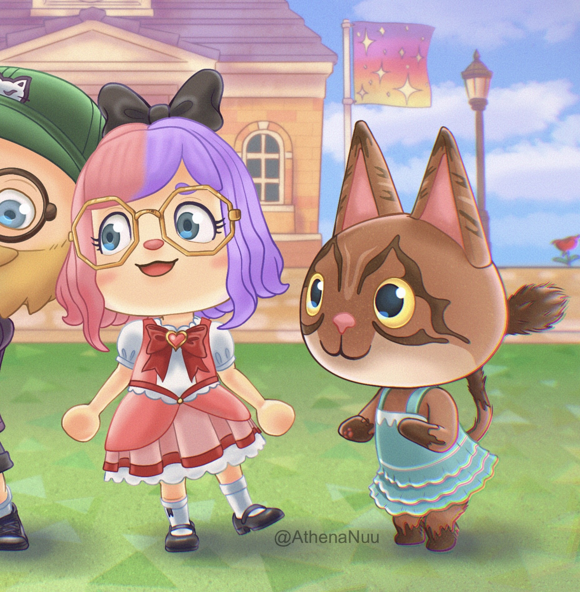 Athena Power - My cats as Animal Crossing Villagers - Character design
