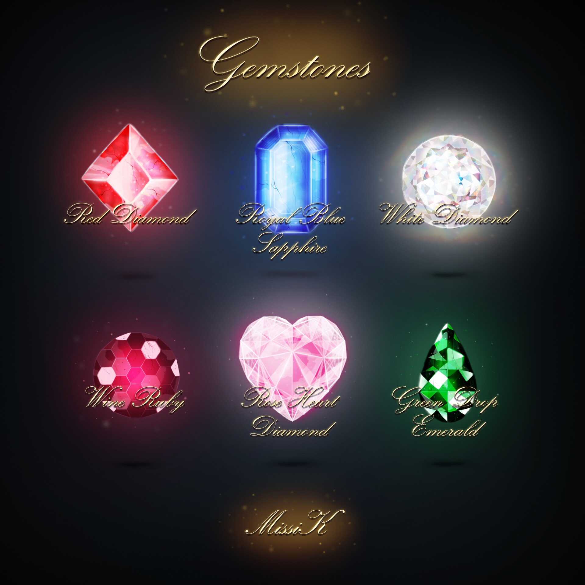 ArtStation - Gemstones
