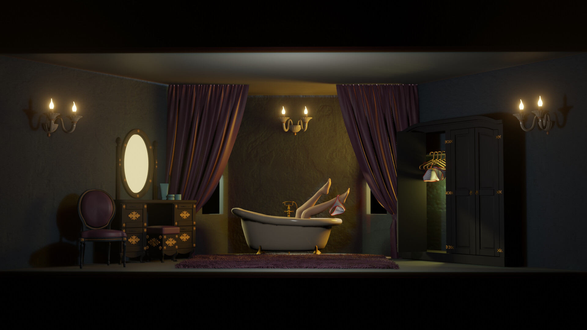 ArtStation - victorian era movie scene