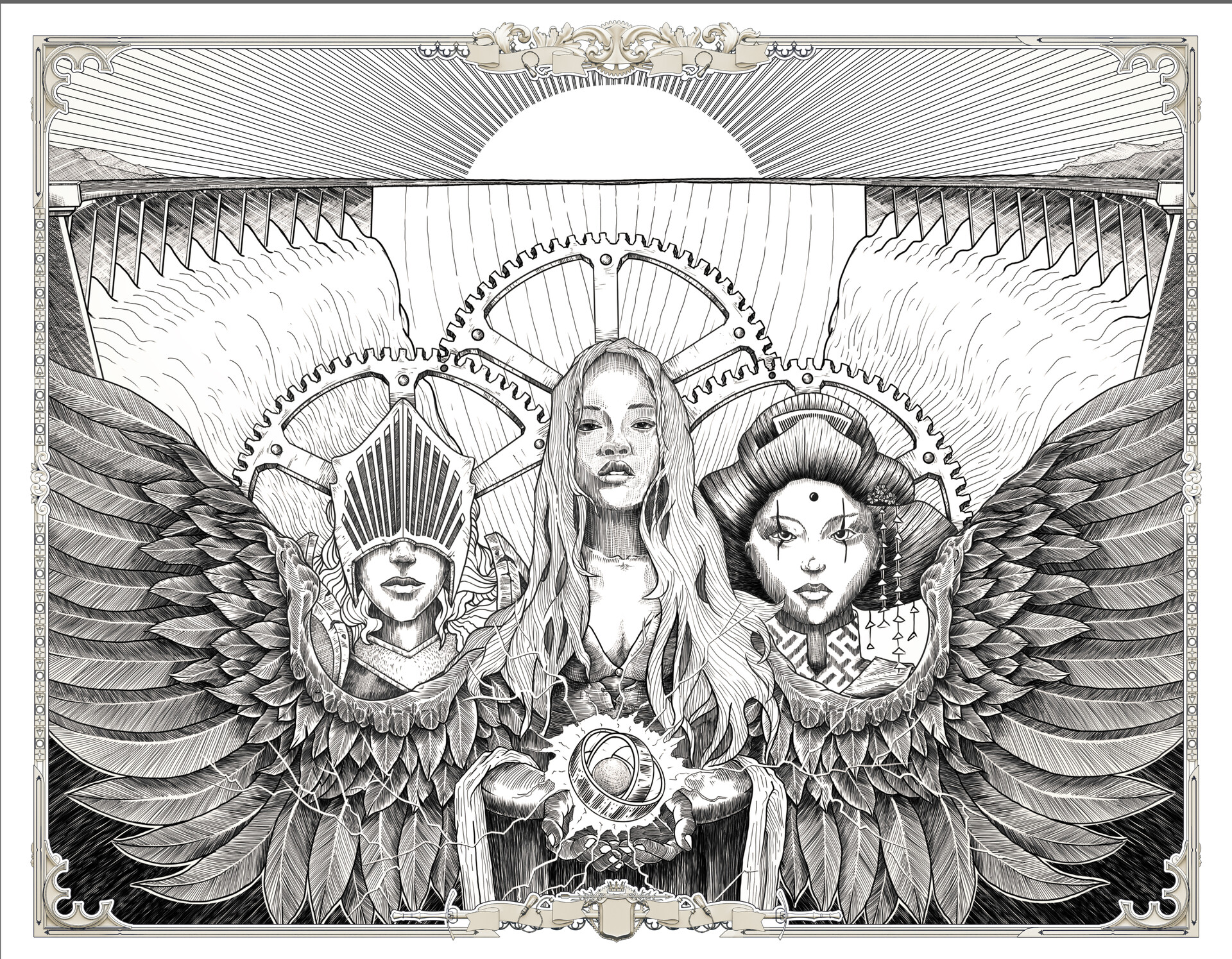 ArtStation - The flyleaf for the book