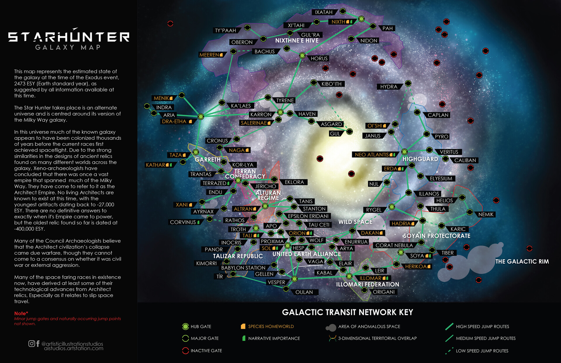 ArtStation - Galaxy Transit Map