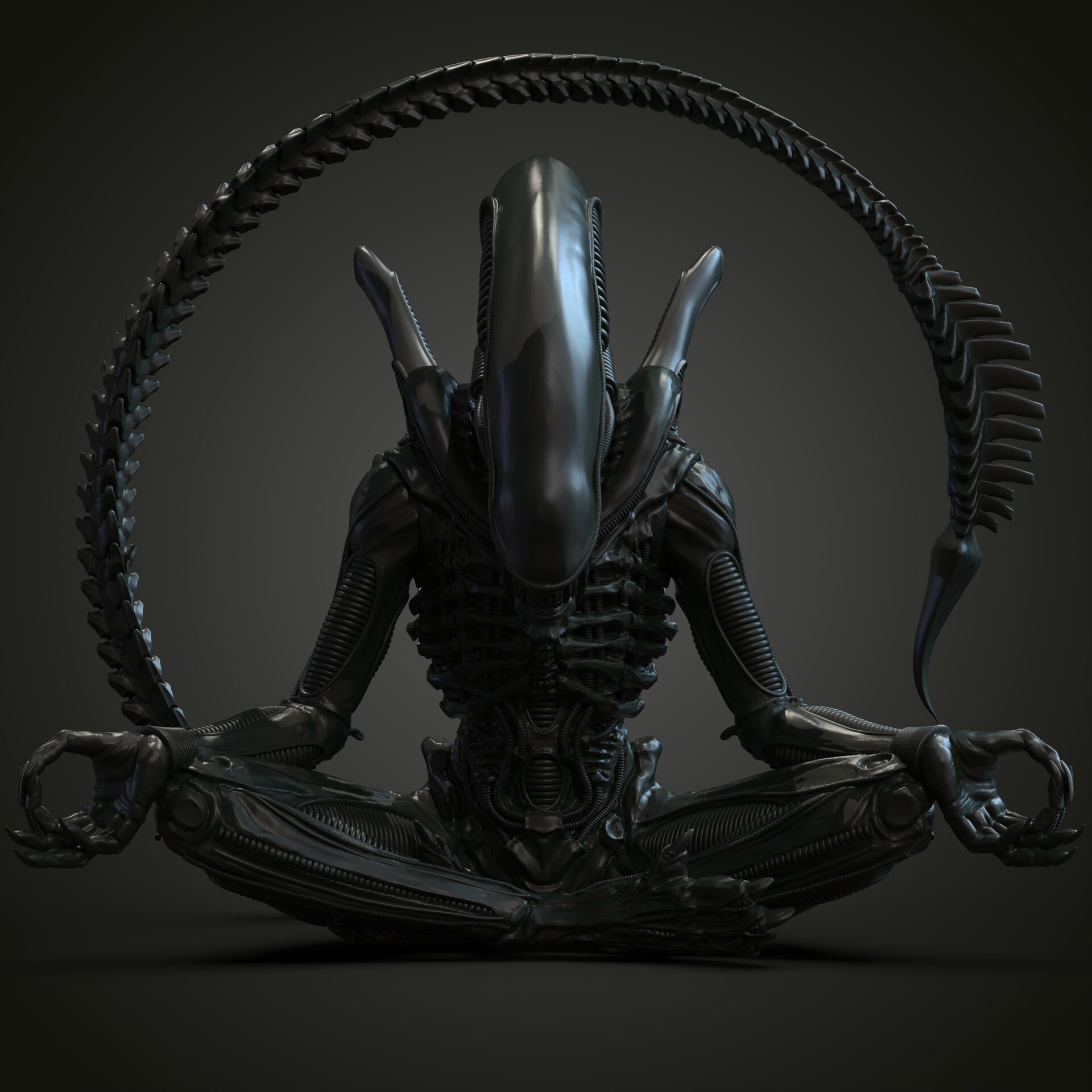 ArtStation - alien yoga v2