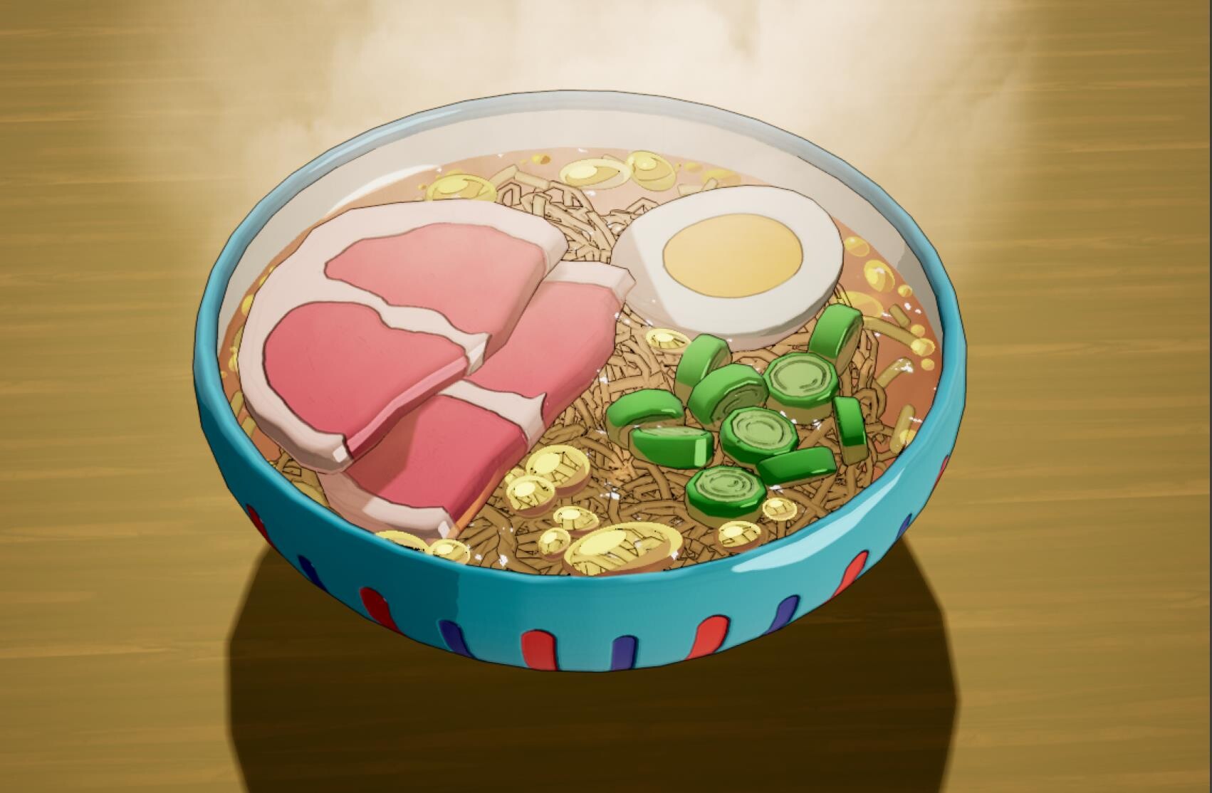 ArtStation - 3D stylized food art —the Ramen in Ghibli
