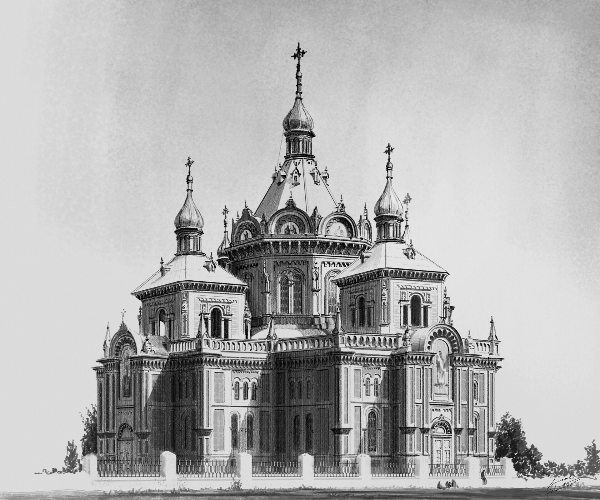 ArtStation - Russian Church study