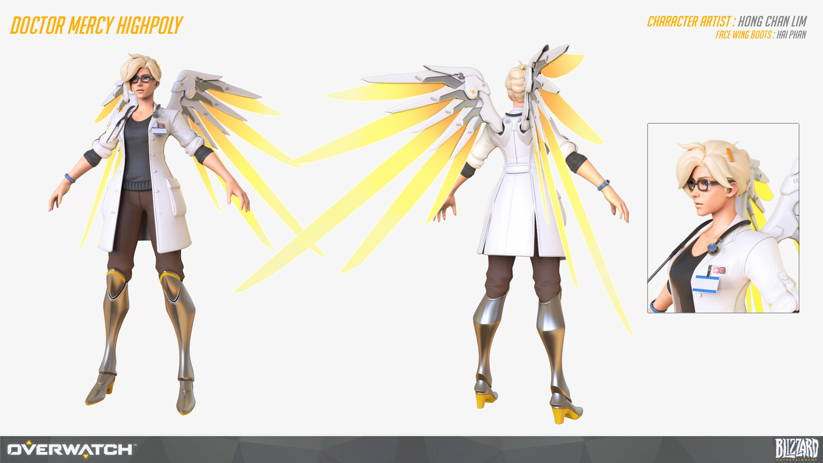 Hong - Overwatch Mercy Dr. Ziegler skin highpoly
