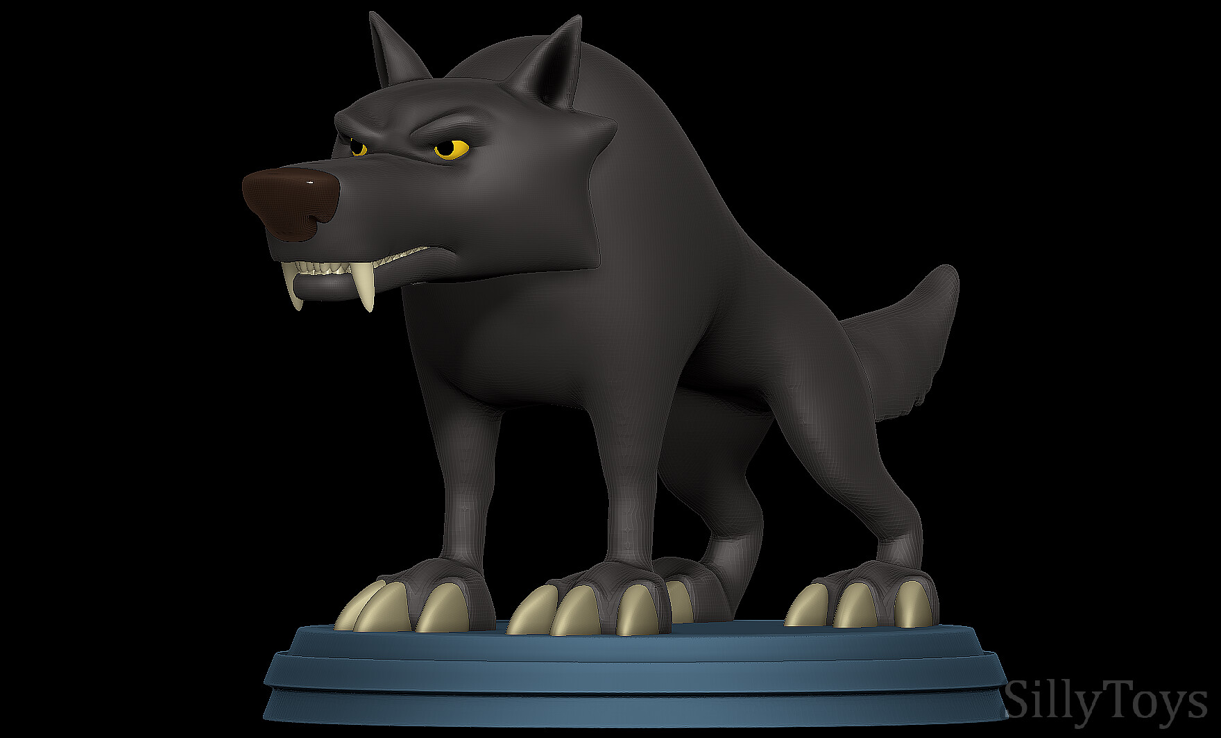SillyToys - Black Wolf - Niko and the Way to the Stars 3D print model
