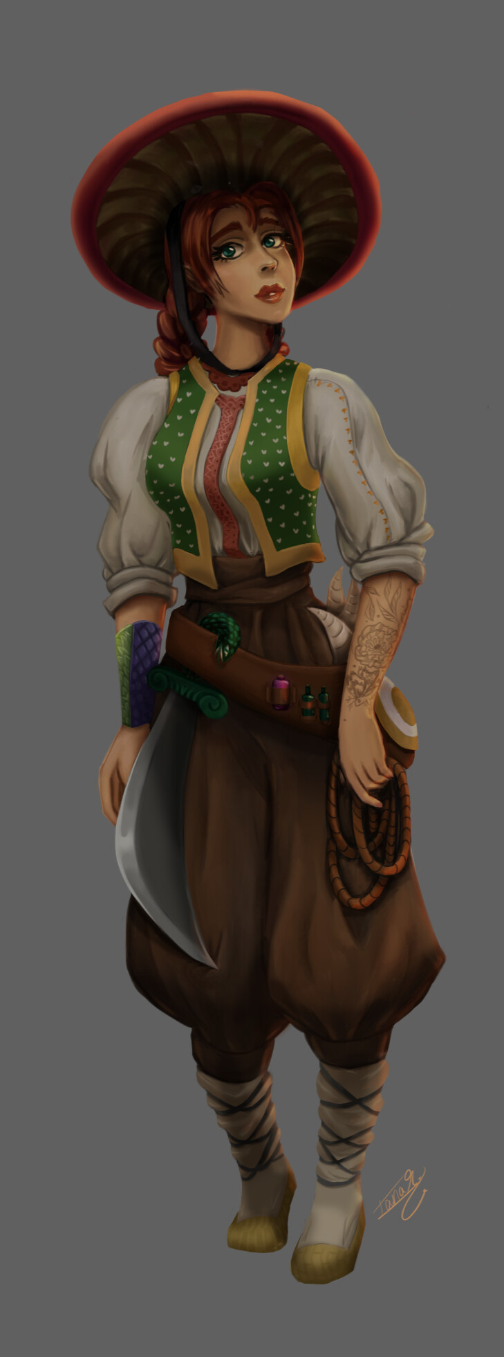 ArtStation - 2D Rendered character concept