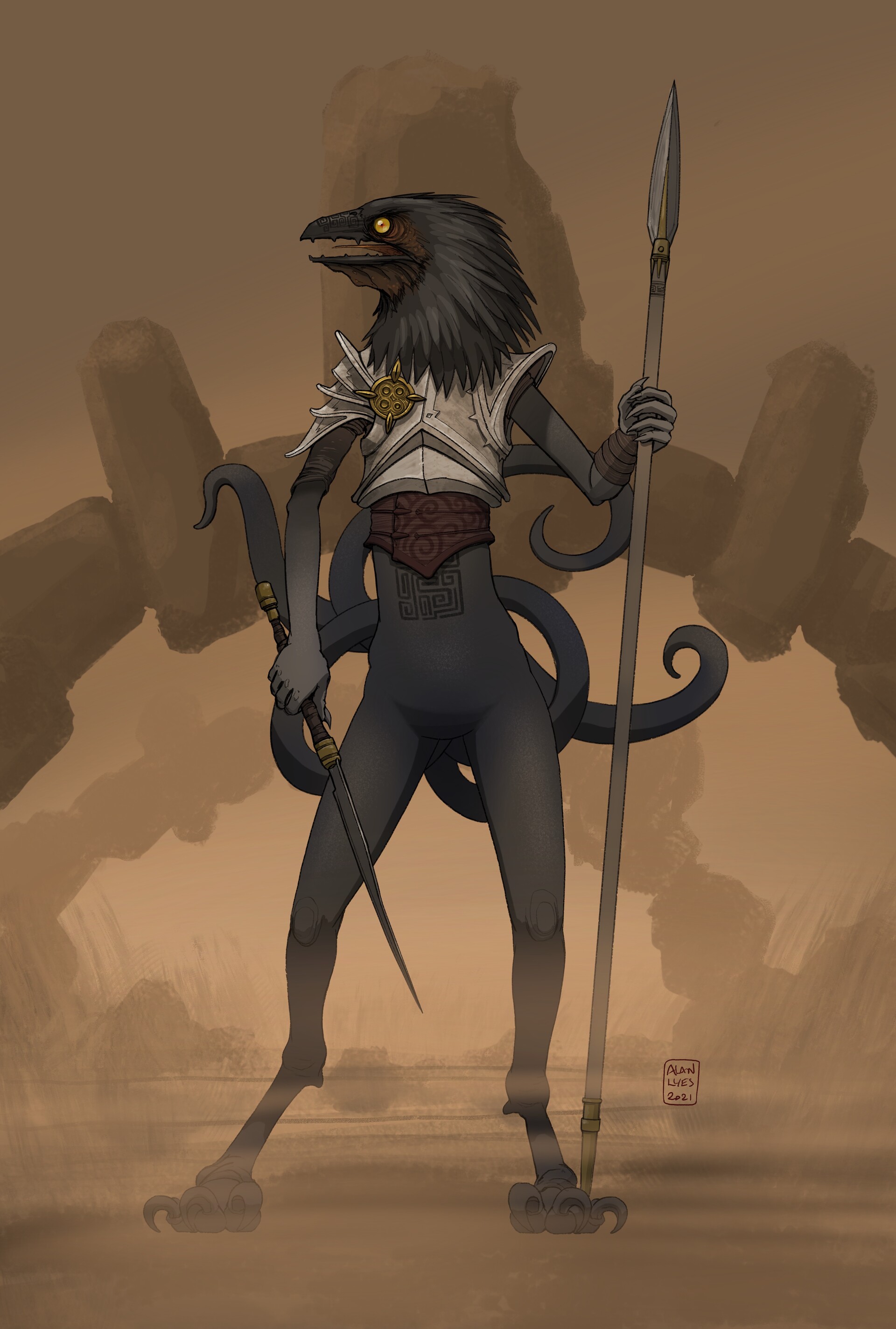 ArtStation - Crow-demon Guard