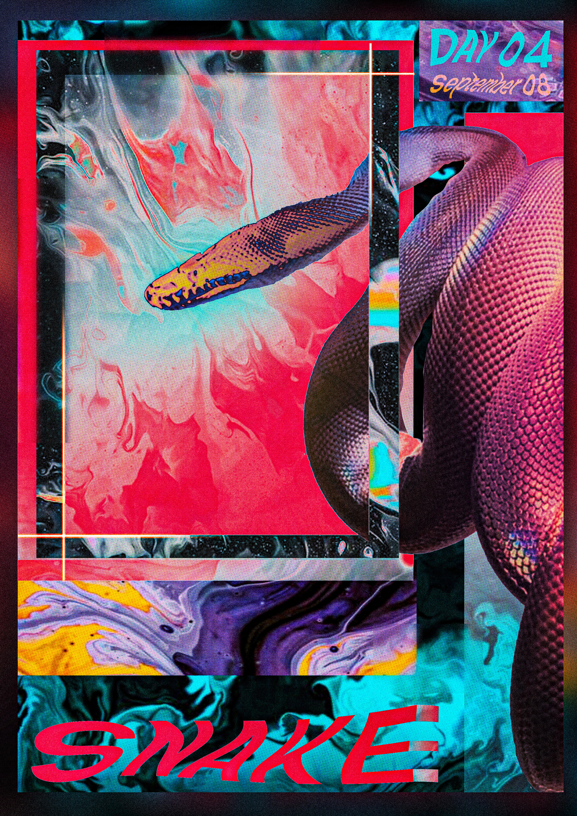 ArtStation - Page Design / Snake / Day 04