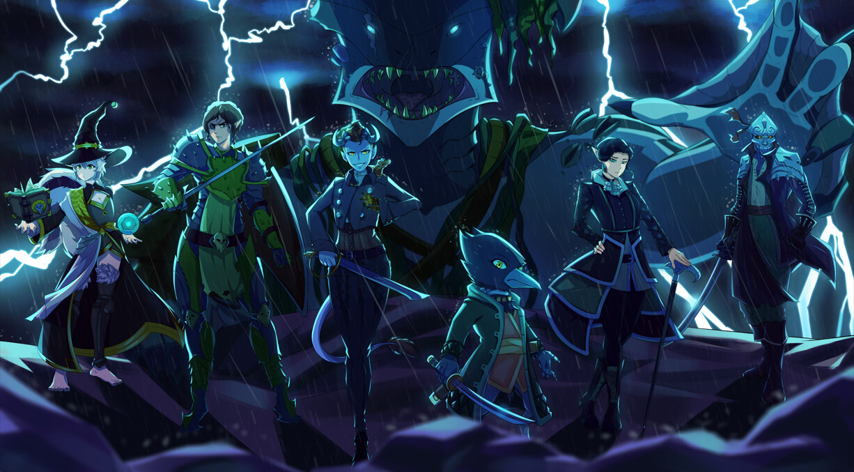 ArtStation - Fantasy Cliffside Storm