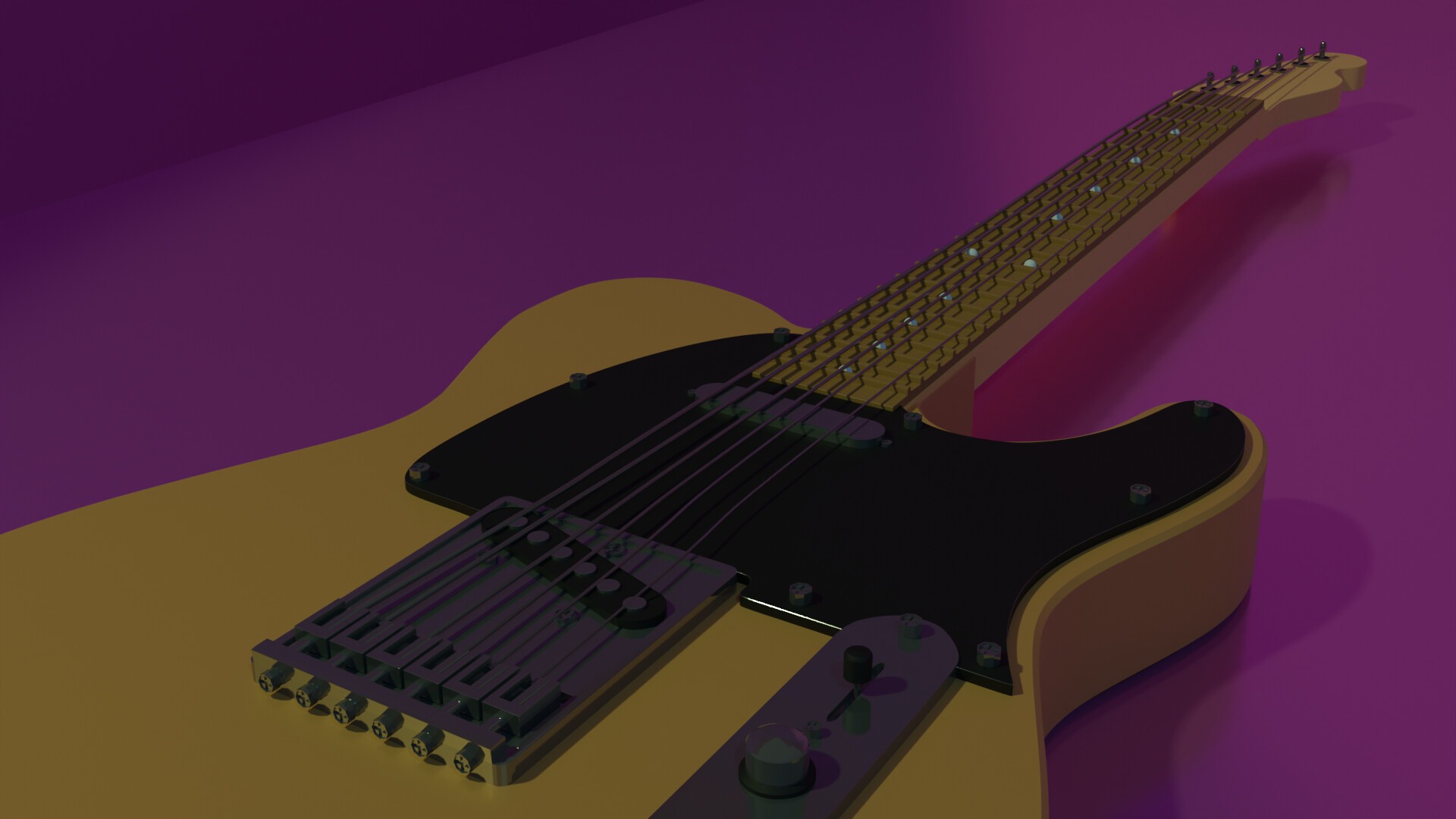 ArtStation - Fender Telecaster Low Poly (Experimental)