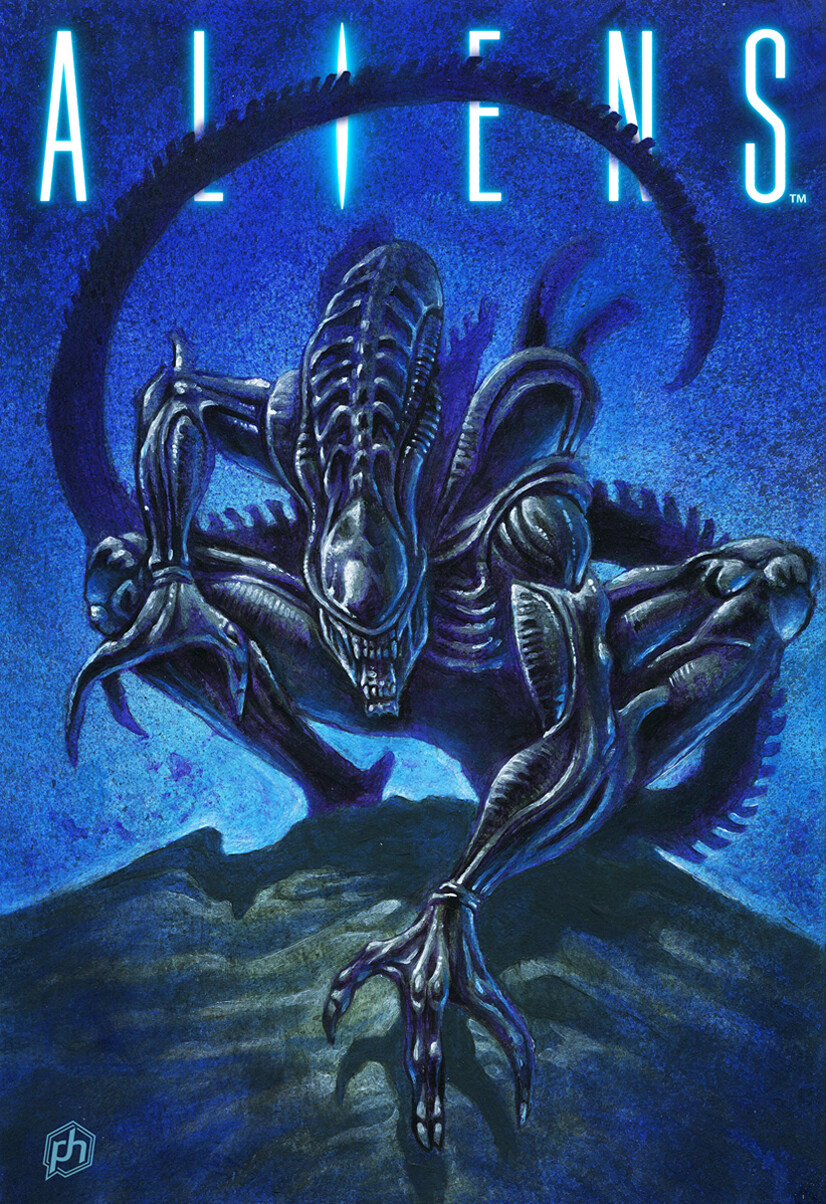 ArtStation - Painting for the Alien day (2021)