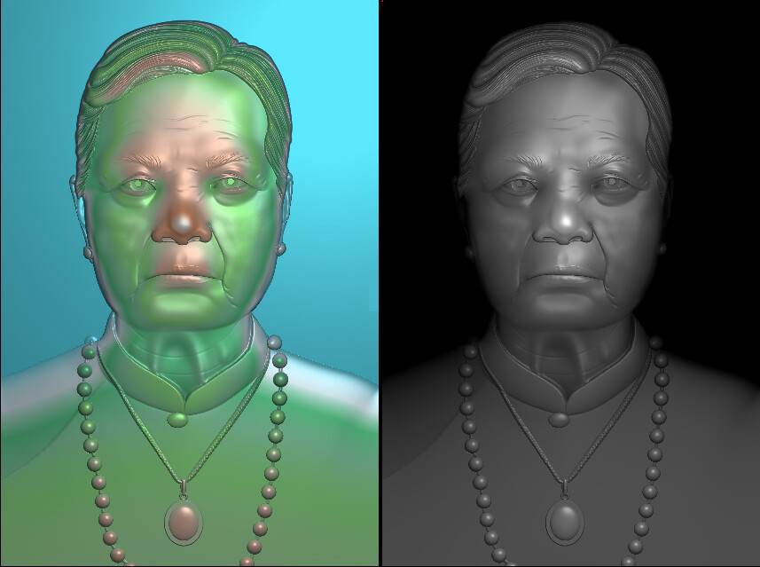 ArtStation - Portrait relief design for cnc router #pabui