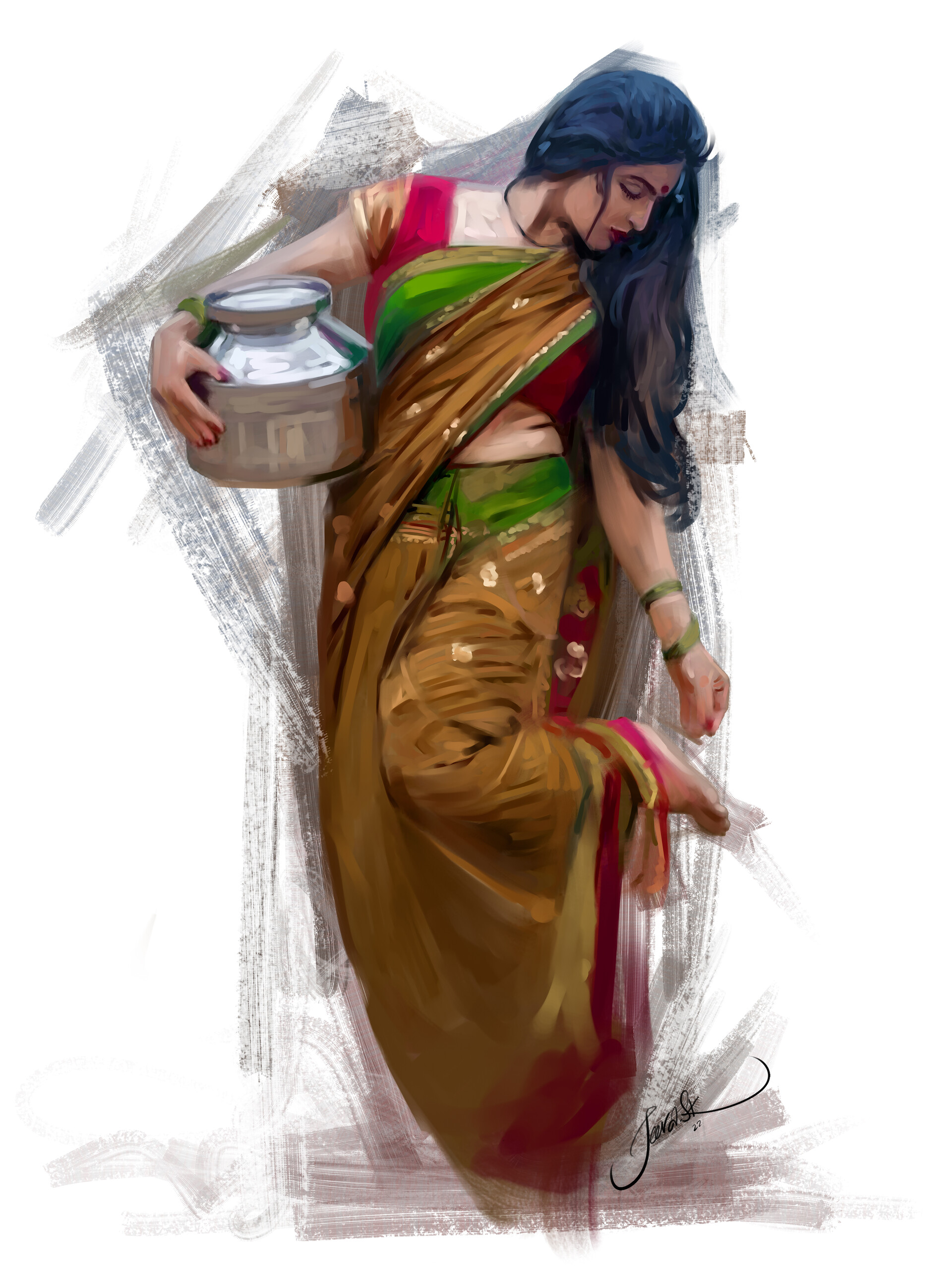 ArtStation - Portrait Study Artwork 2022 #painting #Artwork