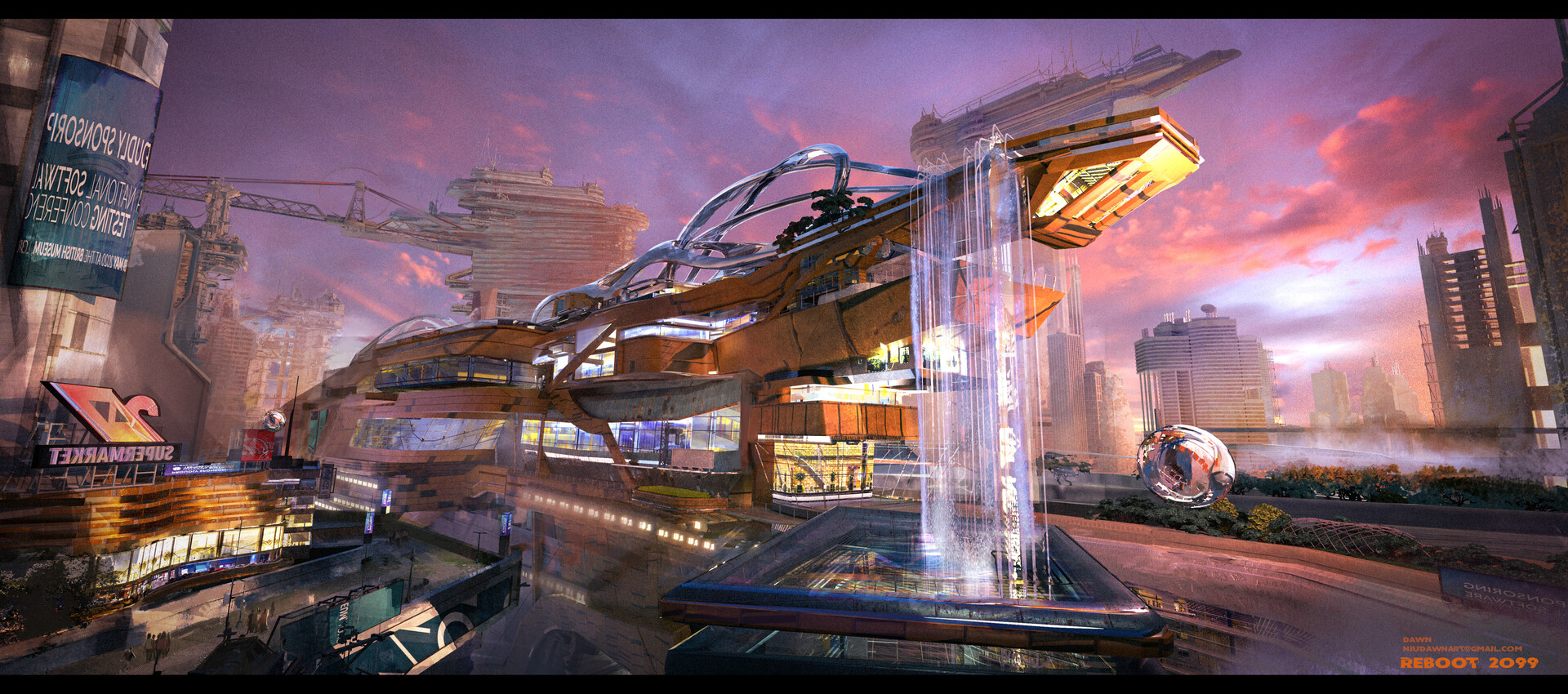 ArtStation - Futuristic City - Art Test