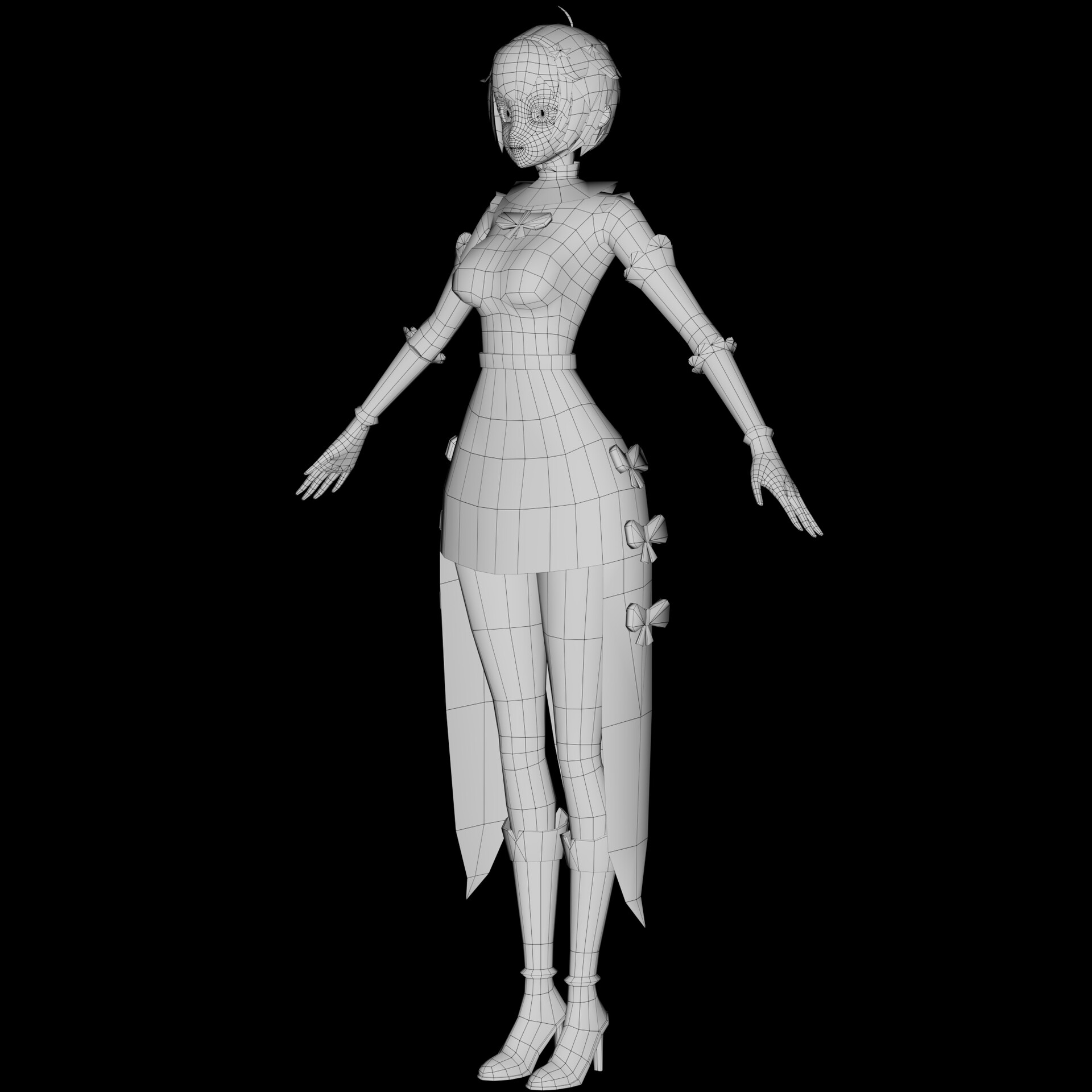 Eugene Ong - Low Poly Game Character Practice