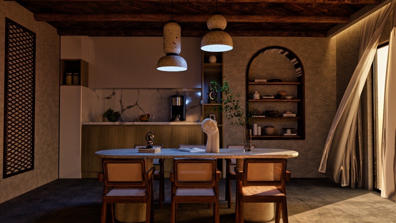 ArtStation - Sabi wabi Kitchen design