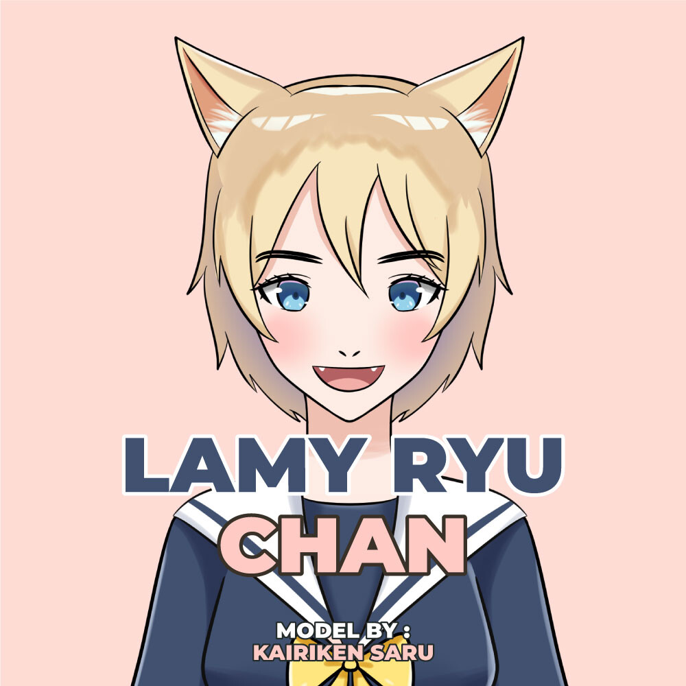 ArtStation - Furry VTuber Character Design Model Art Live2D