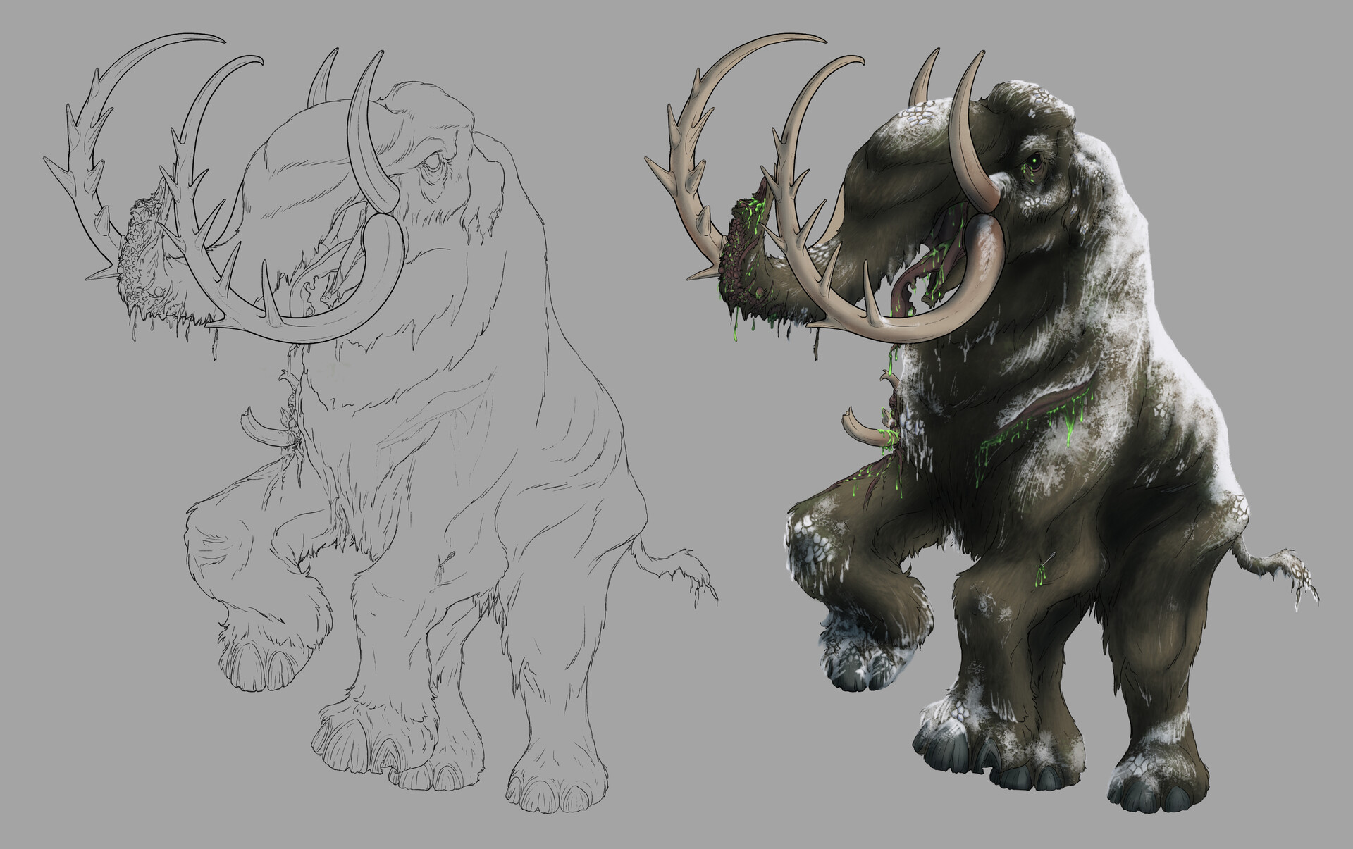 Samantha Canevez - Mammoth Illustration