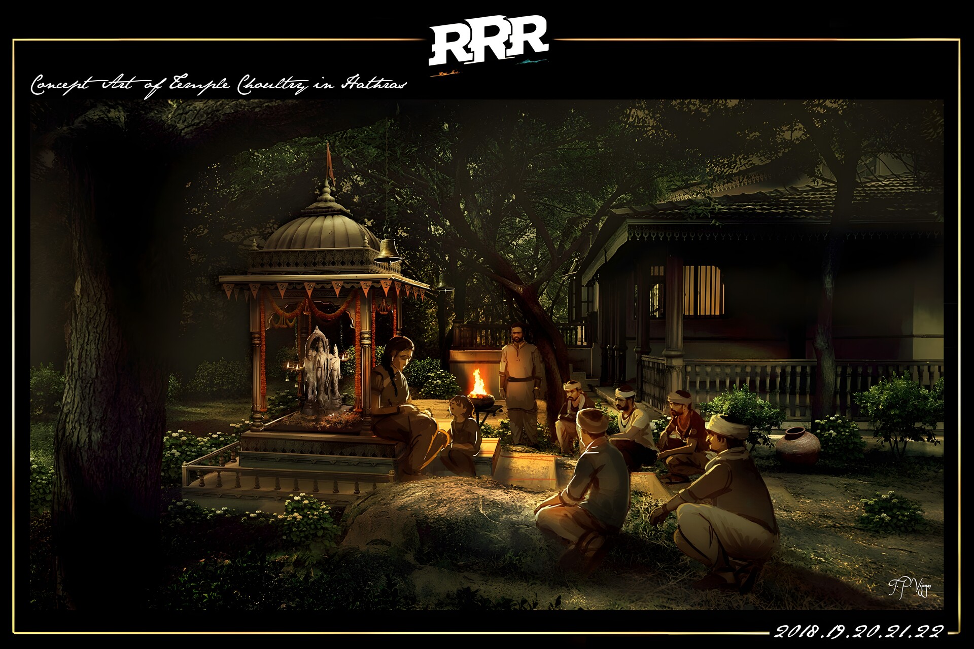 ArtStation - Temple Choultry in Hathras during 1922