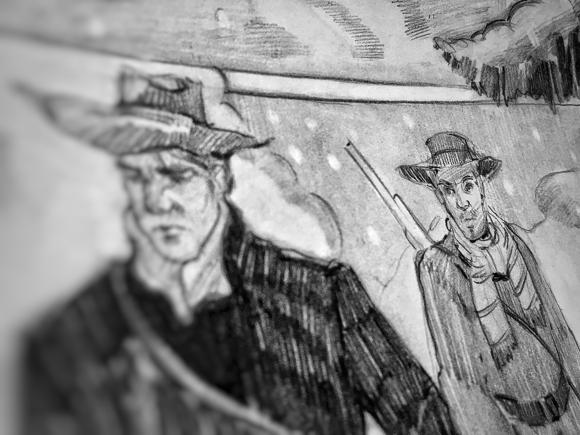 ArtStation - Sketch storyboard "Red Dead Redemption 2"