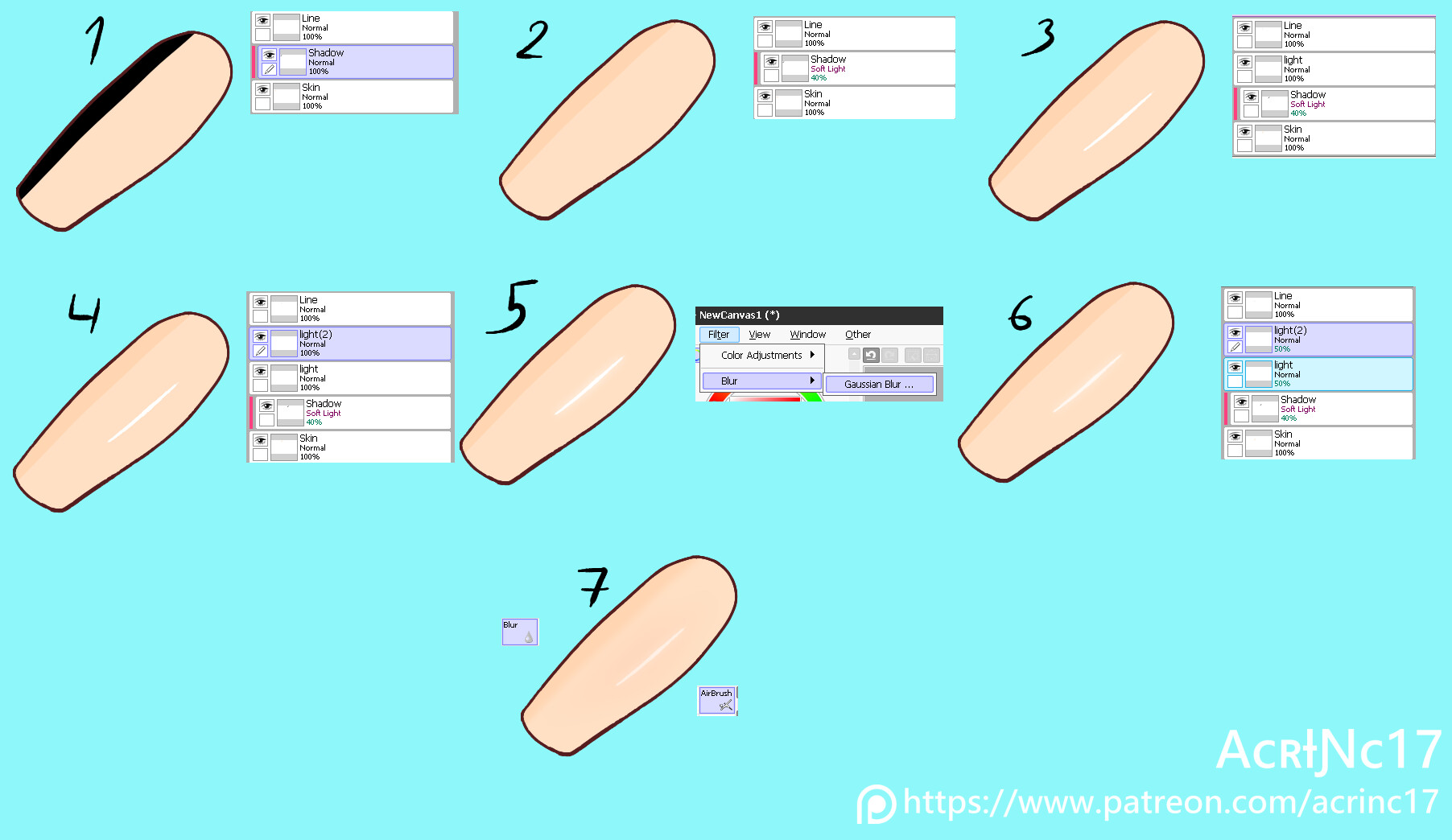 ArtStation - Light/Shadow on skin