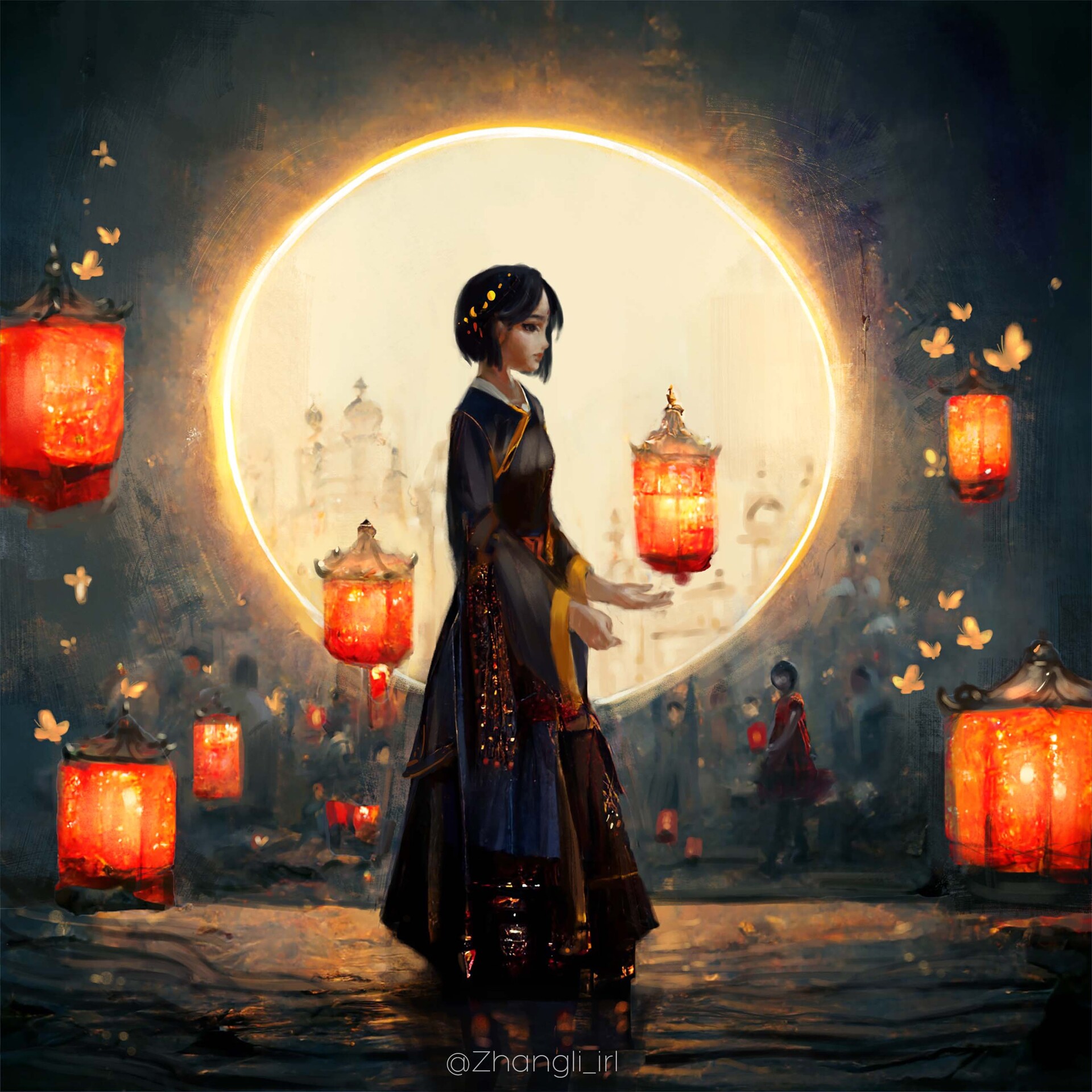 ArtStation - The moon goddess
