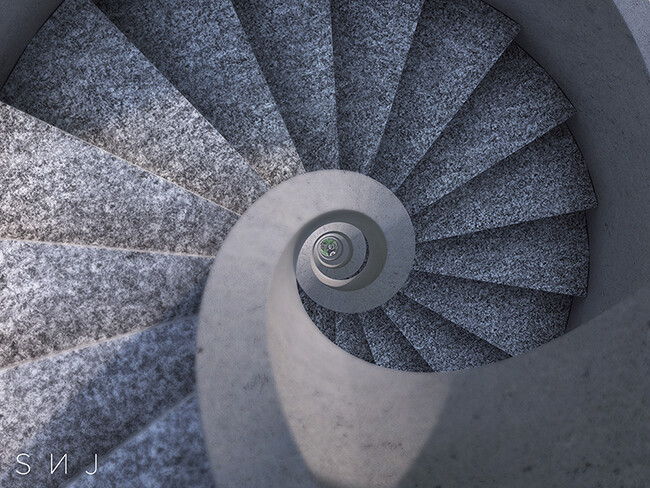 ArtStation - SNJ - Shell Staircase