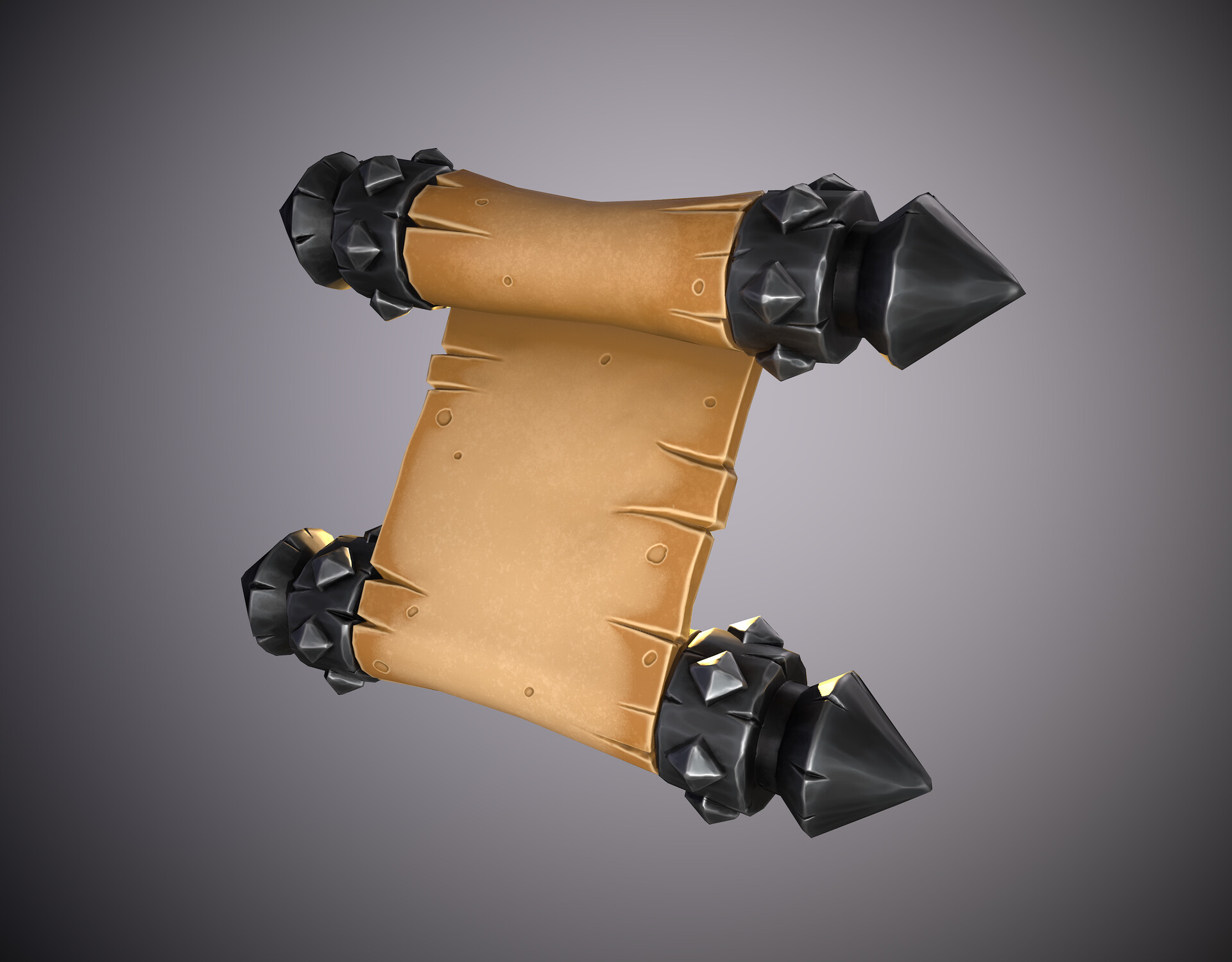 ArtStation - Stylized Old Scroll