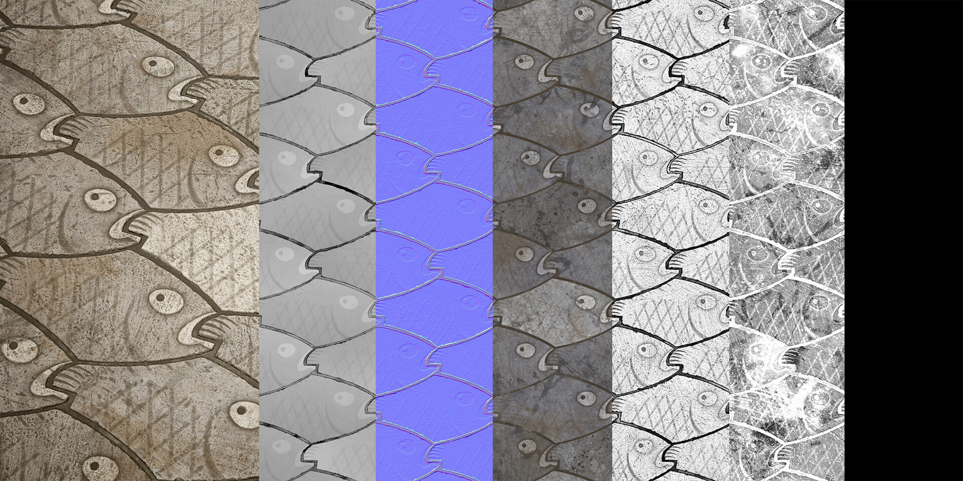 Nina Popovych - Fish cement pavers