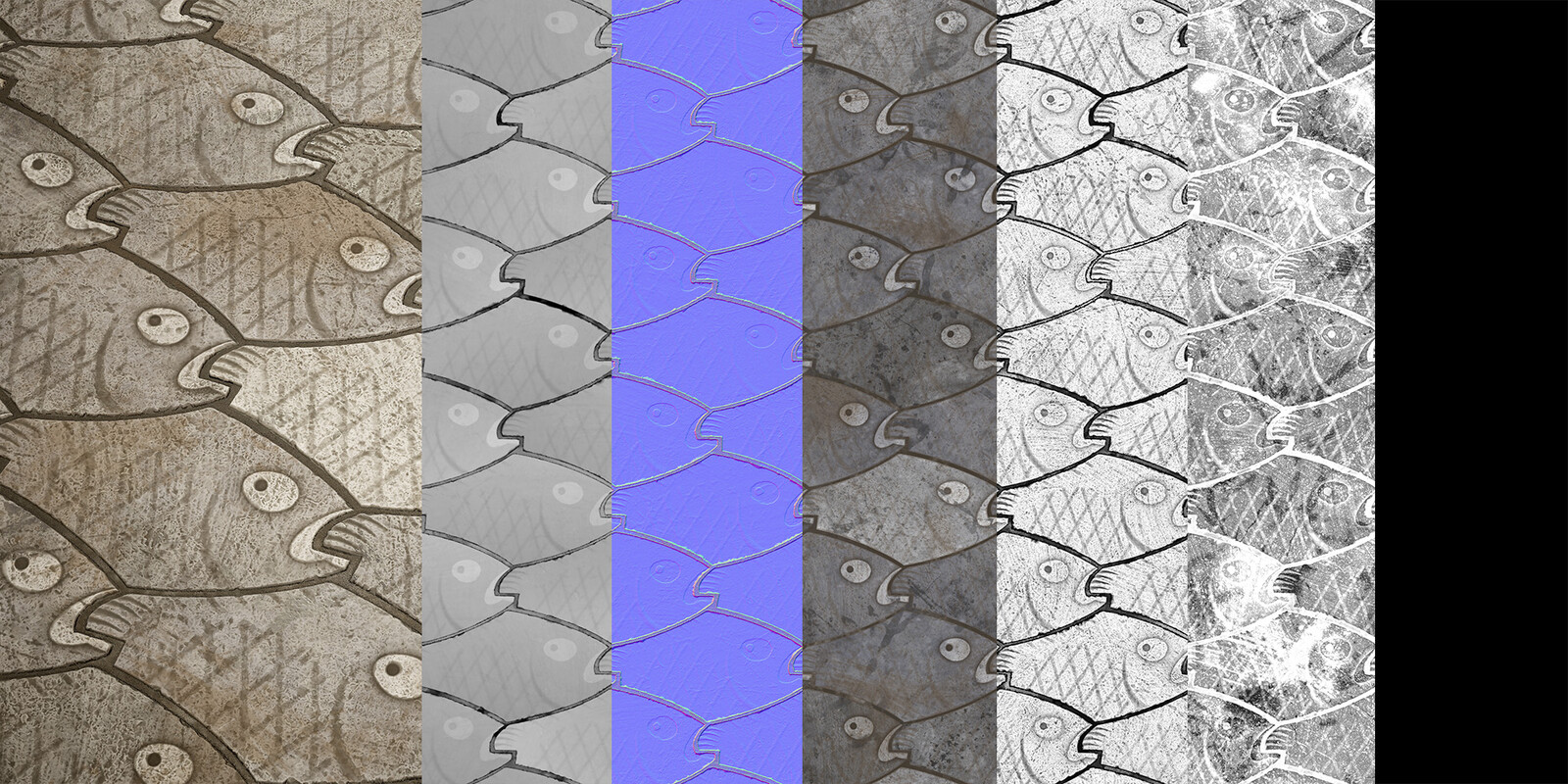 Nina Popovych - Fish cement pavers