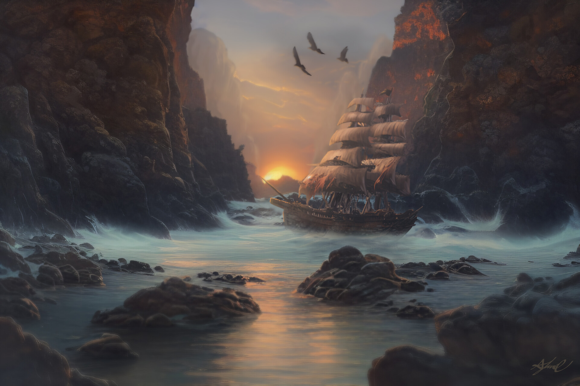 ArtStation - Pirate Ship Reveal