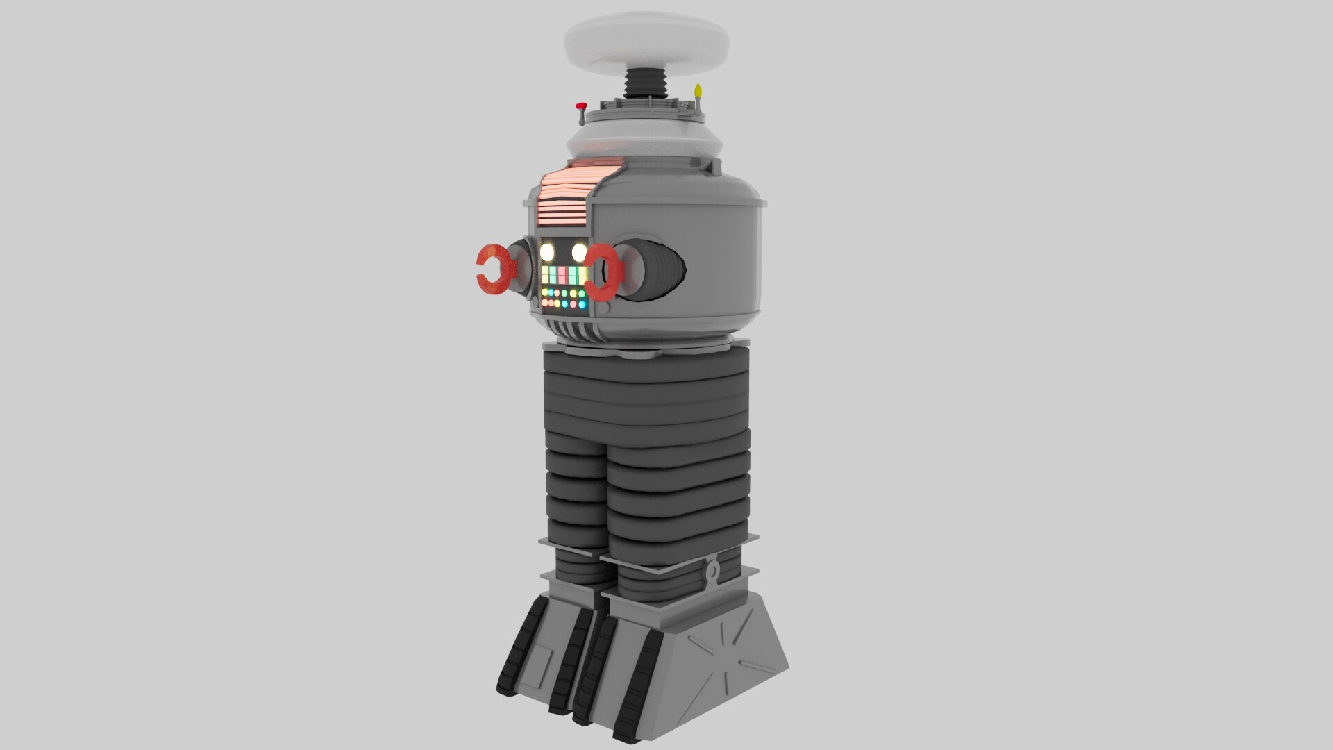 ArtStation - Lost in Space Robot, Low Poly Model