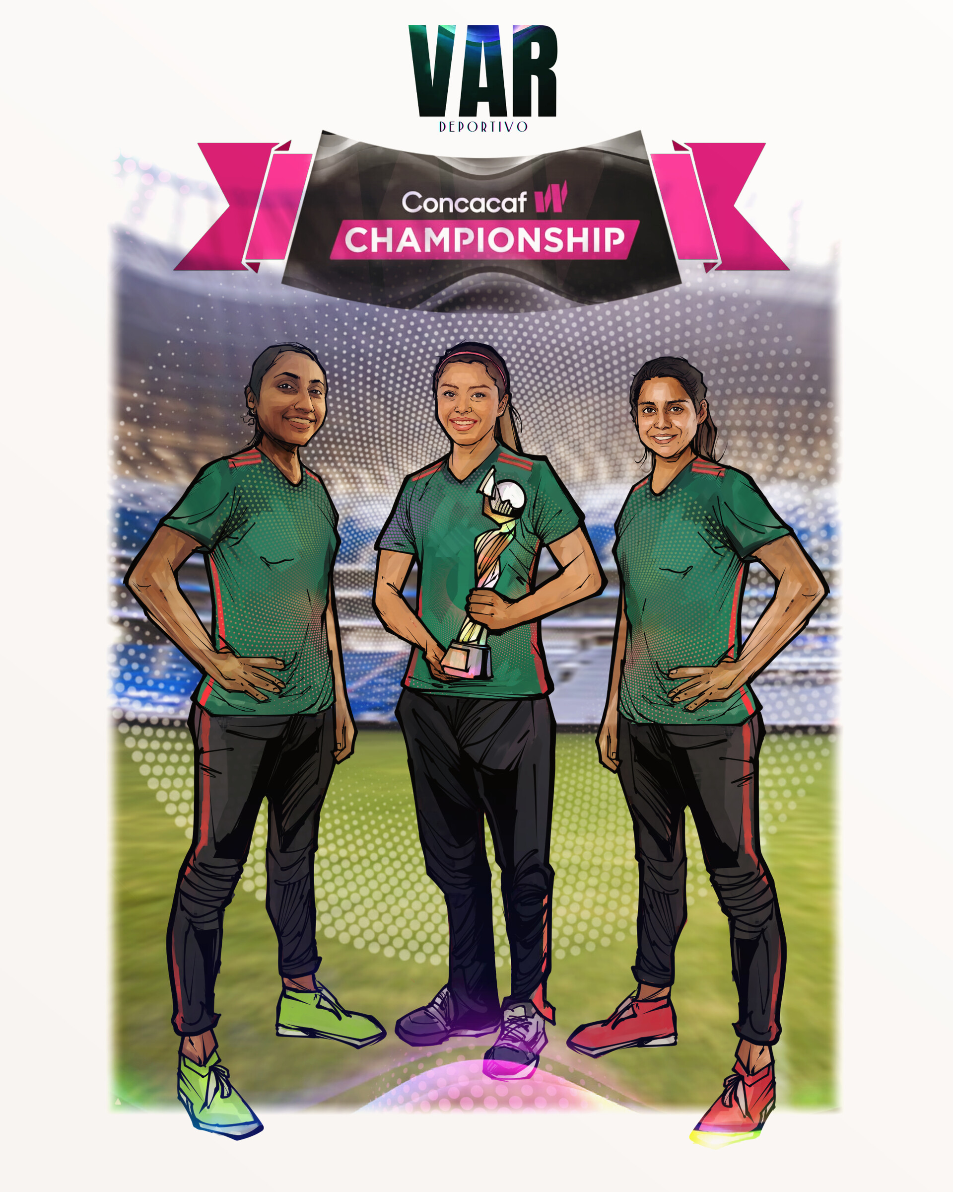 ArtStation - Trio Femenil Mexico feat VAR