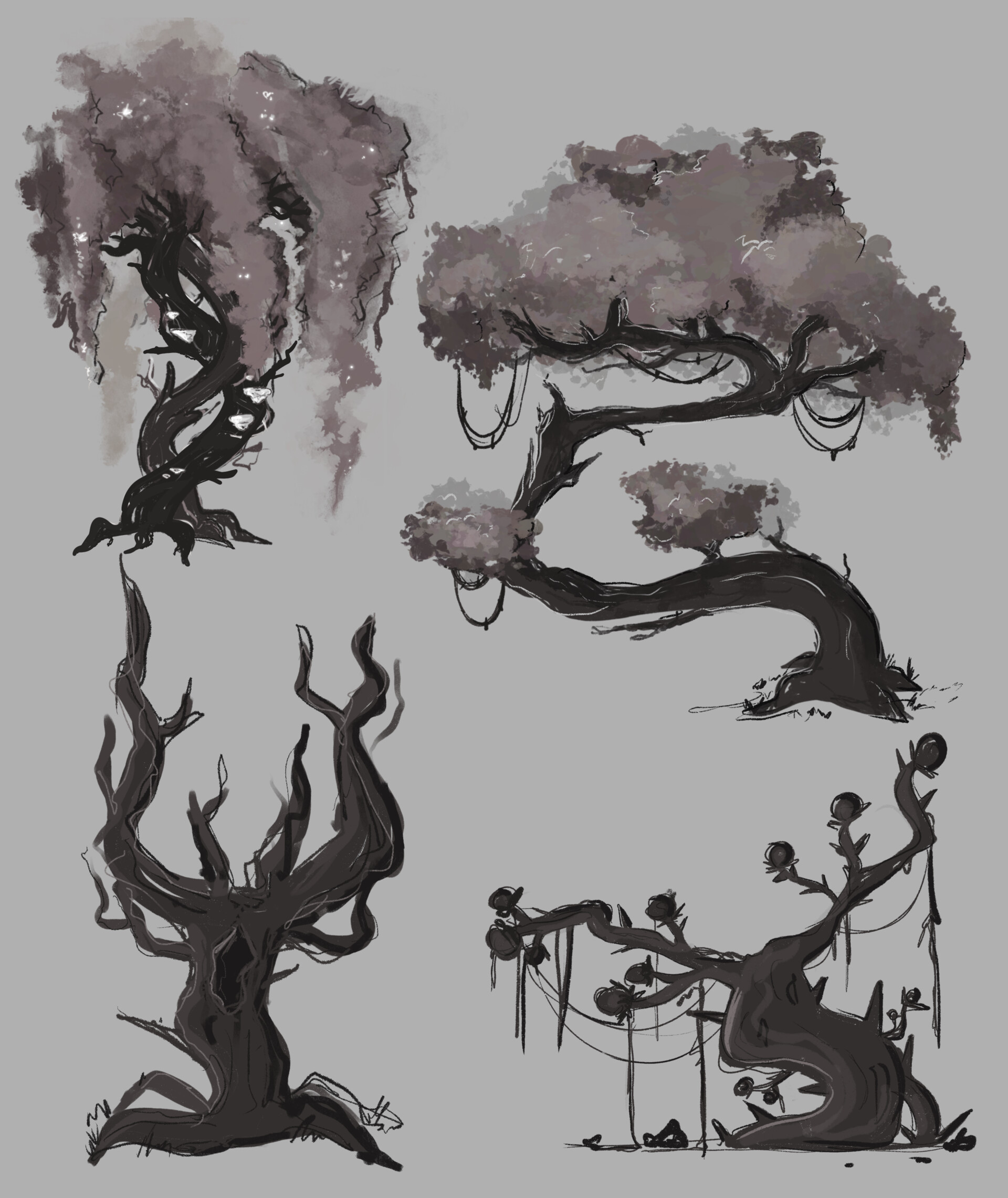 ArtStation - Trees concept