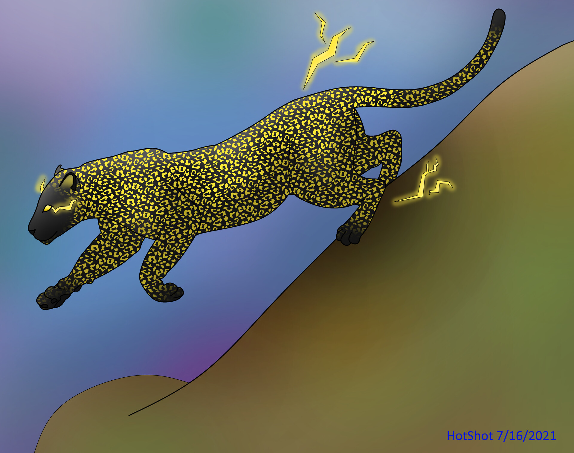 ArtStation - black lightning jaguar - Bug_Bane